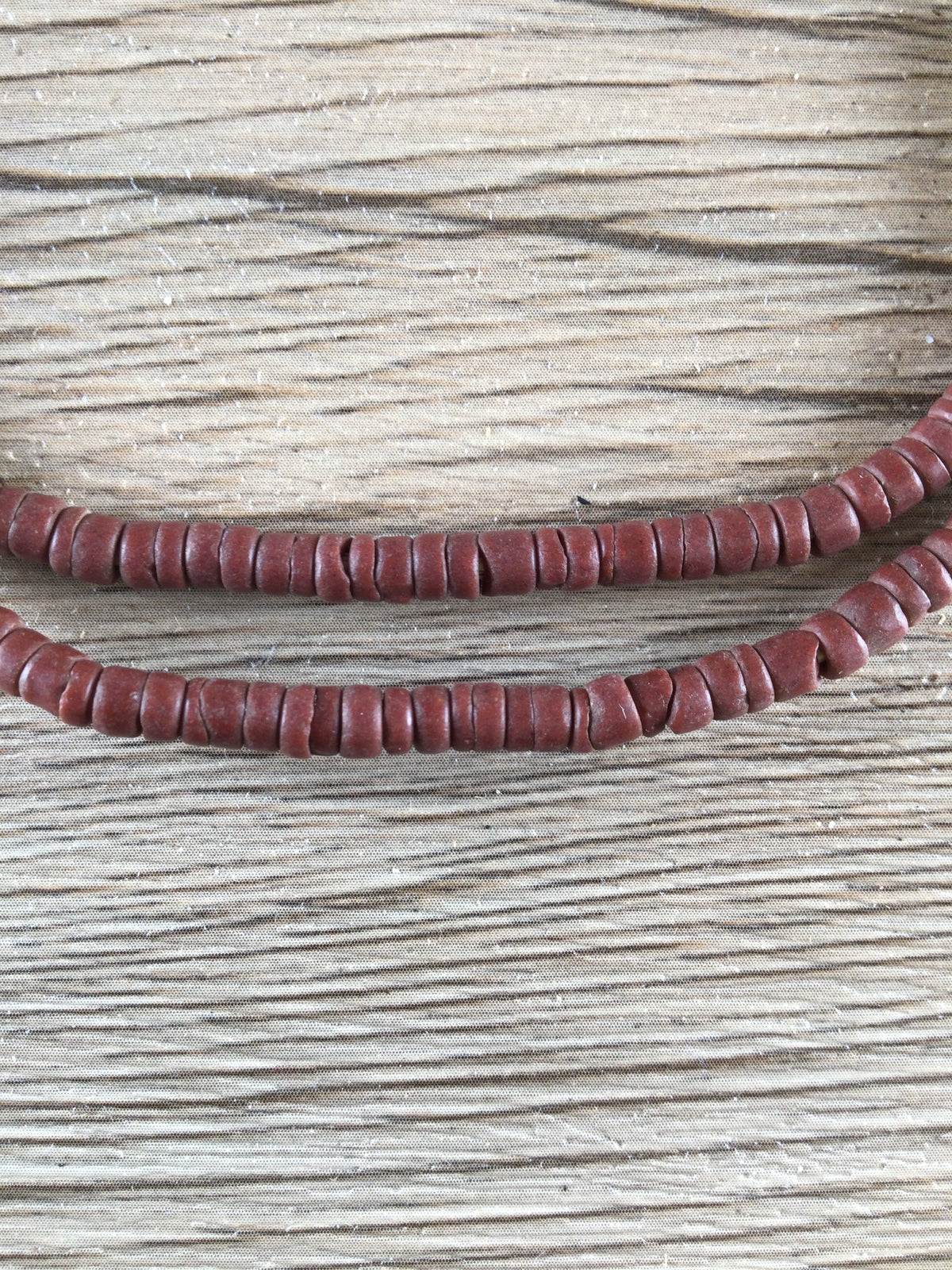 Hidden Gems: Brown Ghana Glass Heishi Beads — The Bead Chest