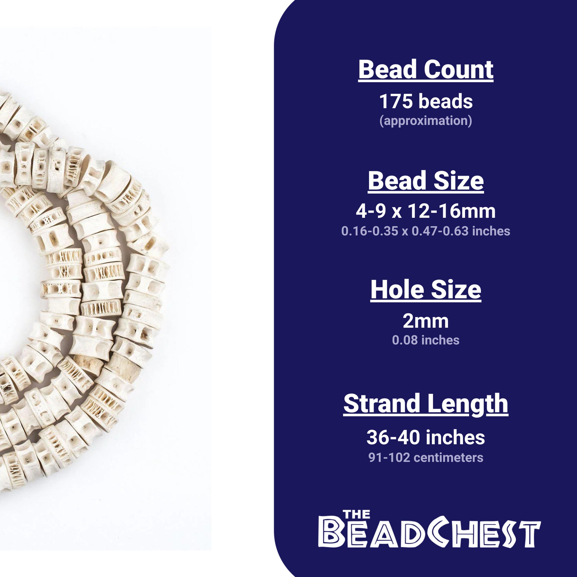 Fish Bone Beads (12-16mm) — The Bead Chest