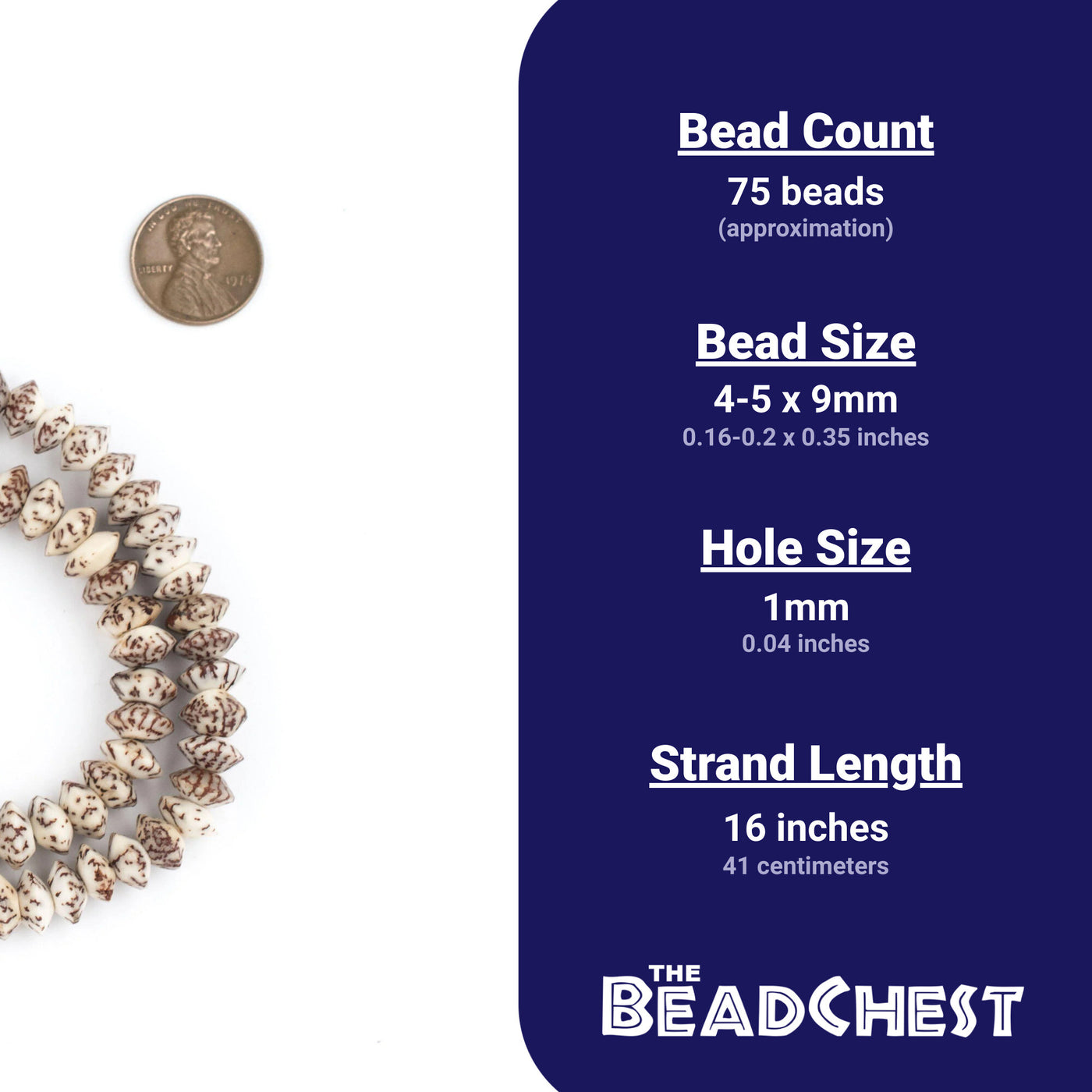 Brown & Beige Natural Saucer Seed Beads (10mm) — The Bead Chest