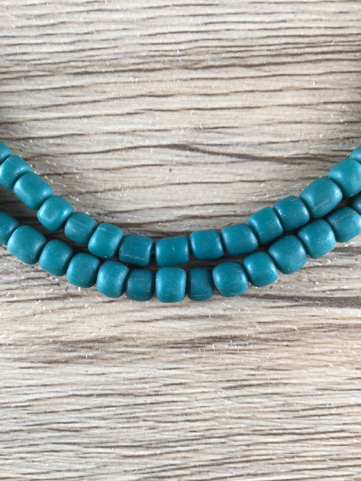 Hidden Gems: Teal Java Glass Beads — The Bead Chest
