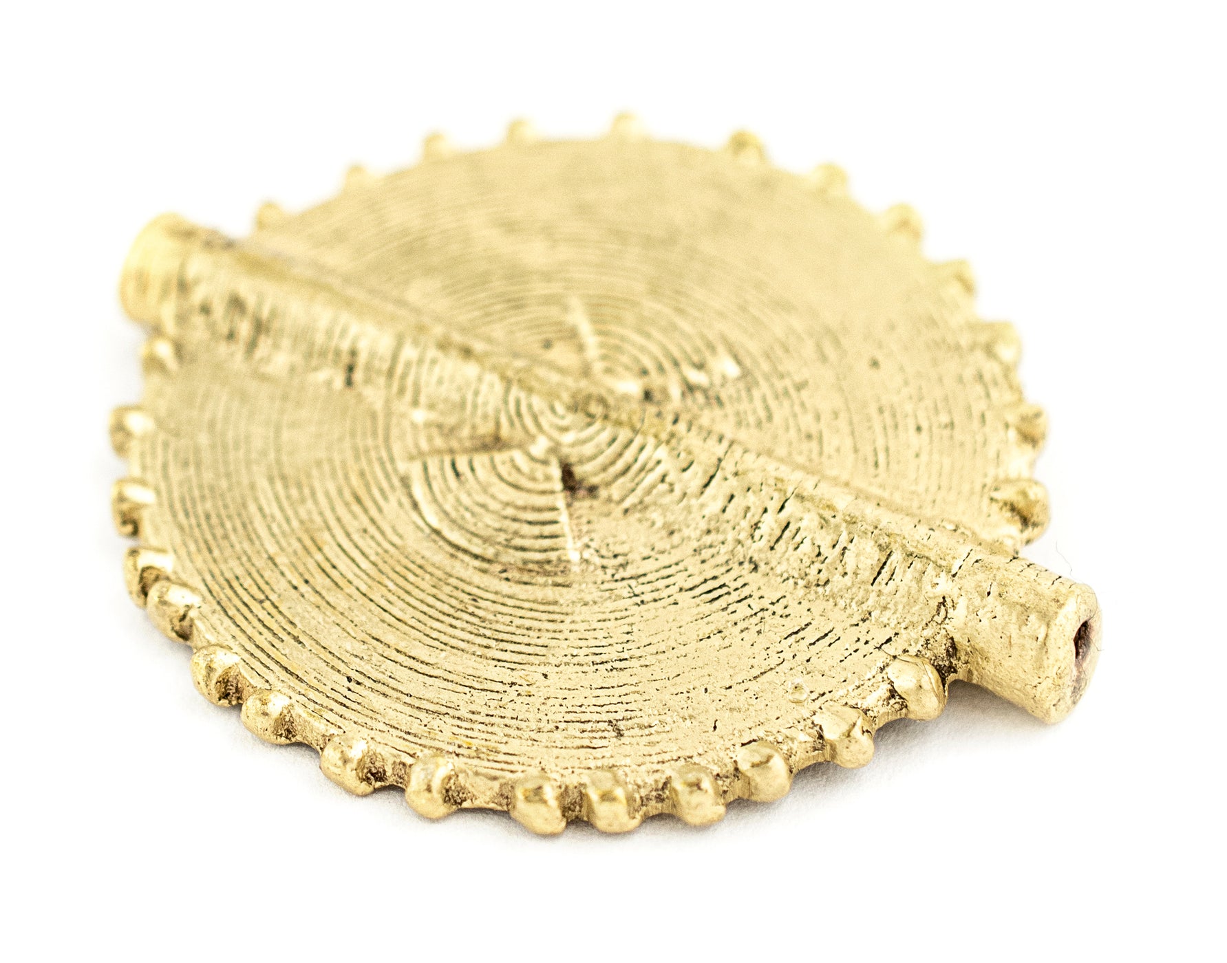 Brass Traditional Sun Baule Pendant Bead (54x46mm) — The Bead Chest