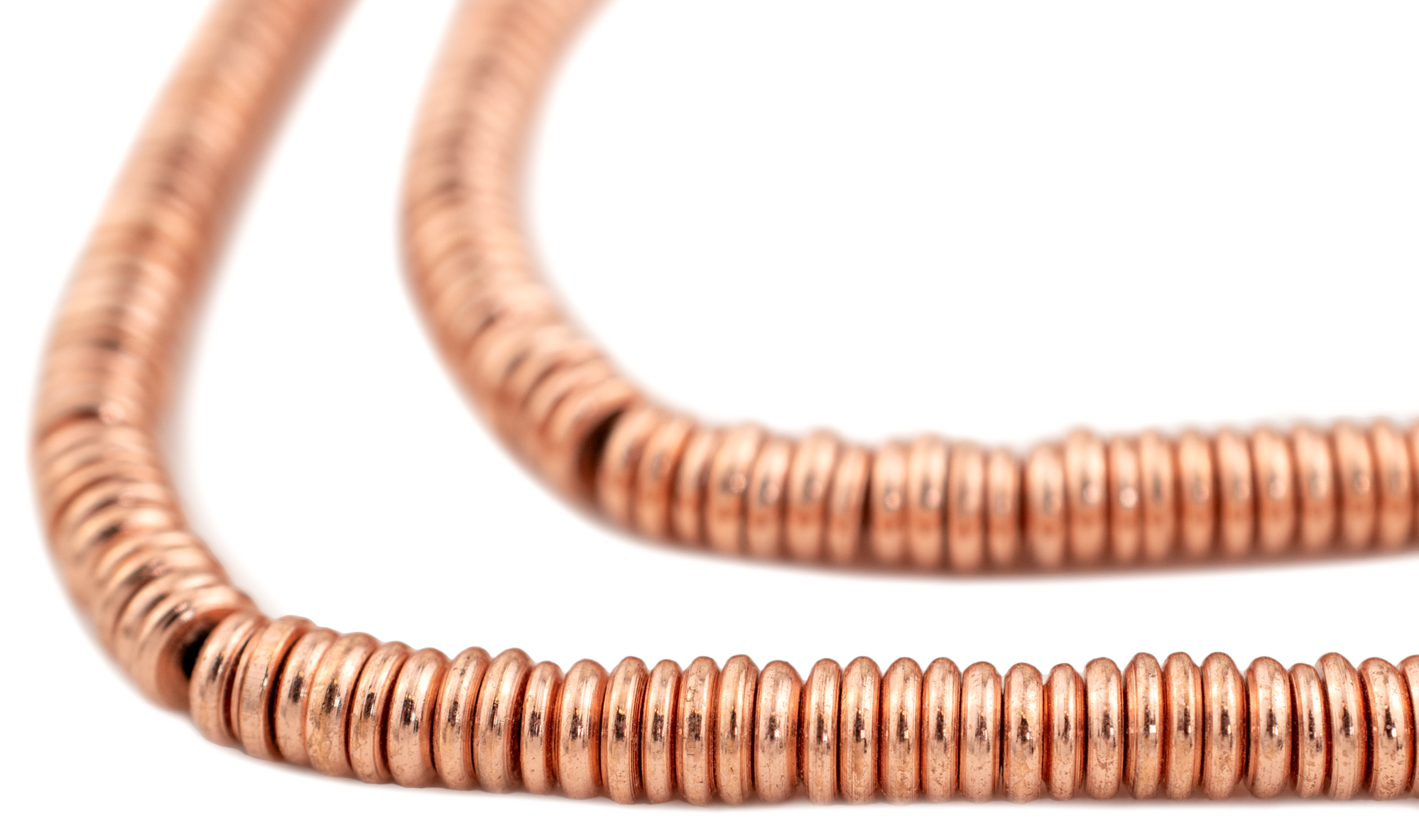 Smooth Extra Large Copper Heishi Beads (6mm) — The Bead Chest