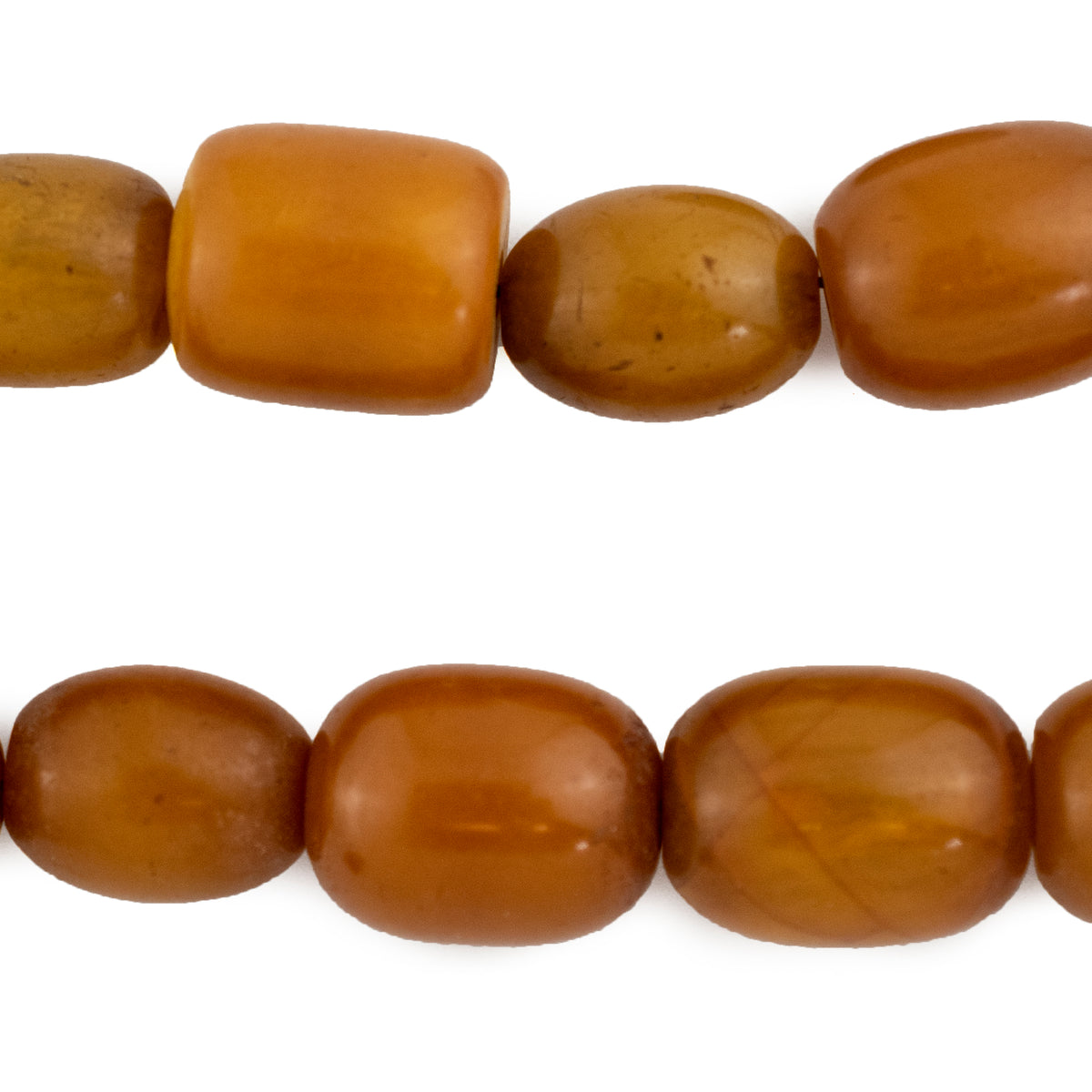 Butterscotch Amber Vintage African Resin Beads #13497 — The Bead Chest