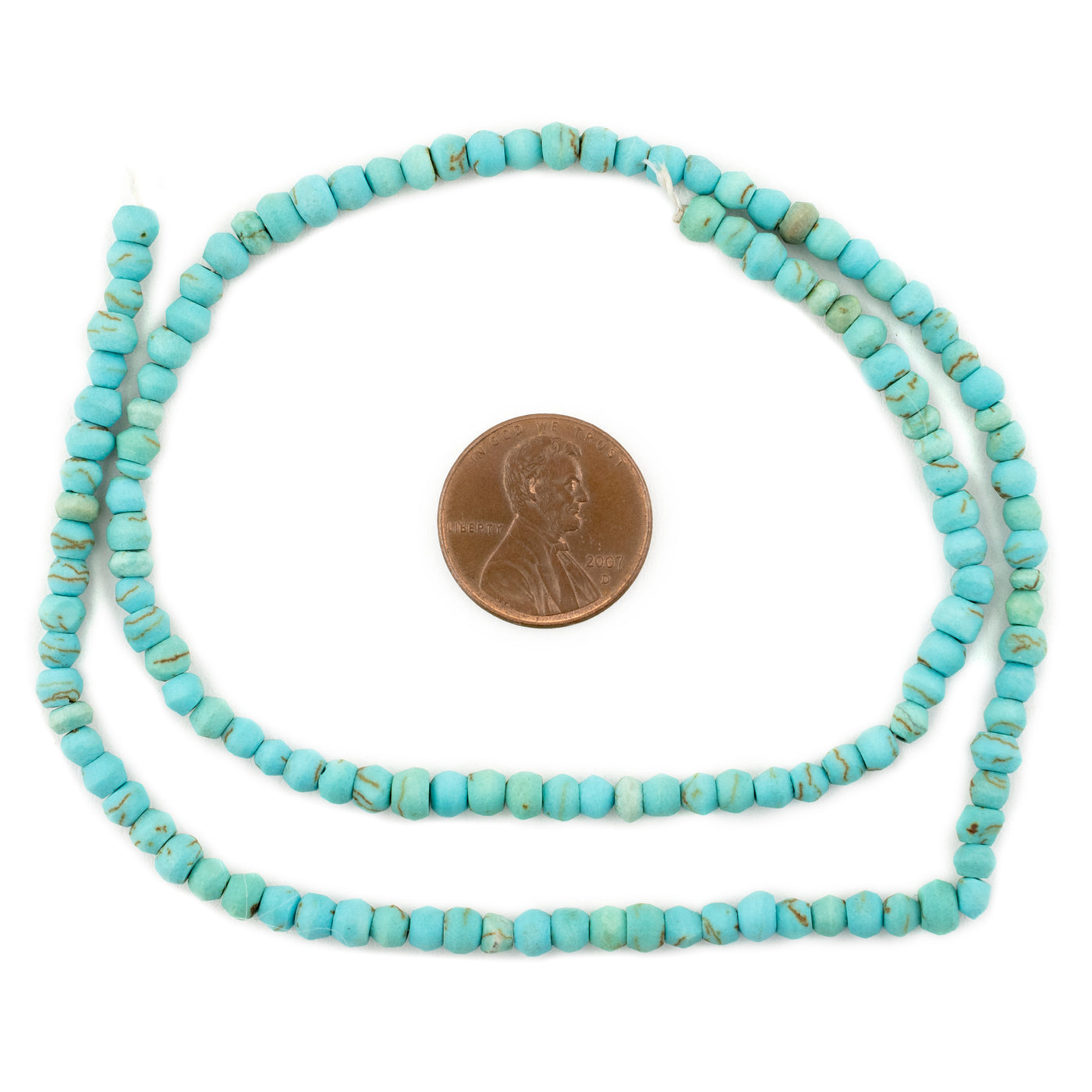 Light Blue Turquoise Style Round Beads (4mm) — The Bead Chest