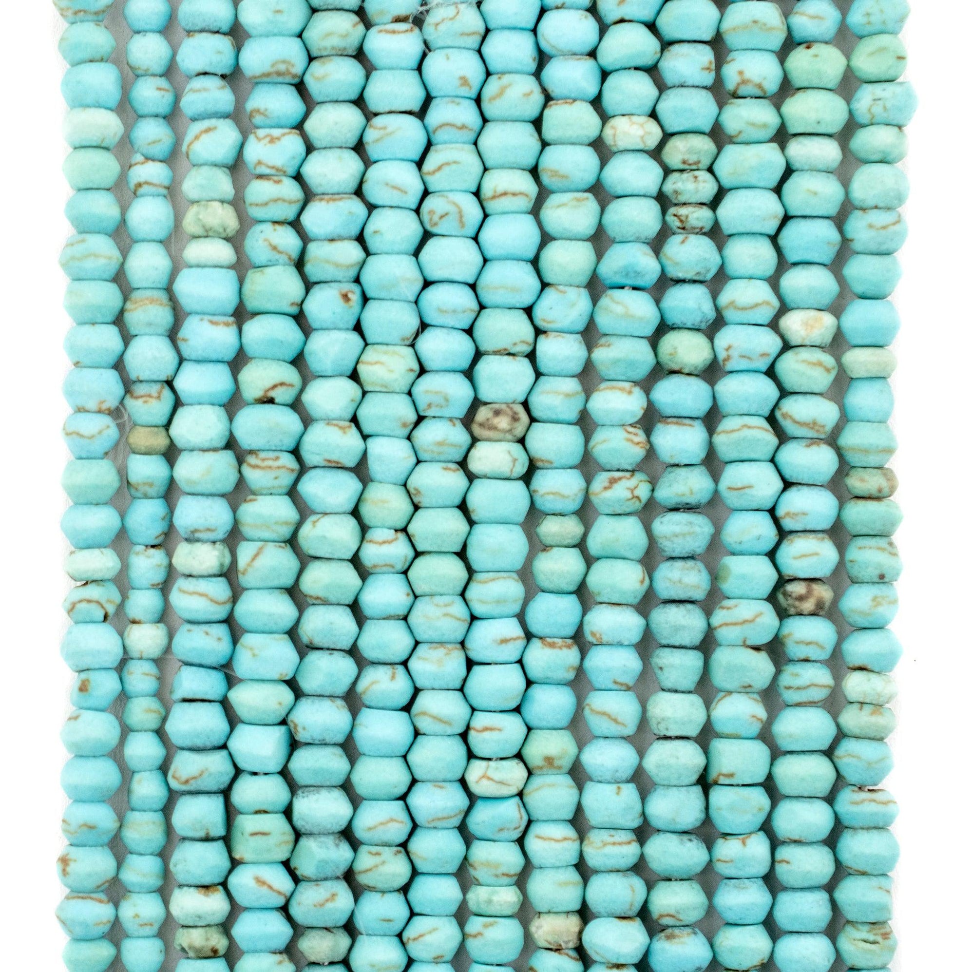 Light Blue Turquoise Style Round Beads (4mm) — The Bead Chest
