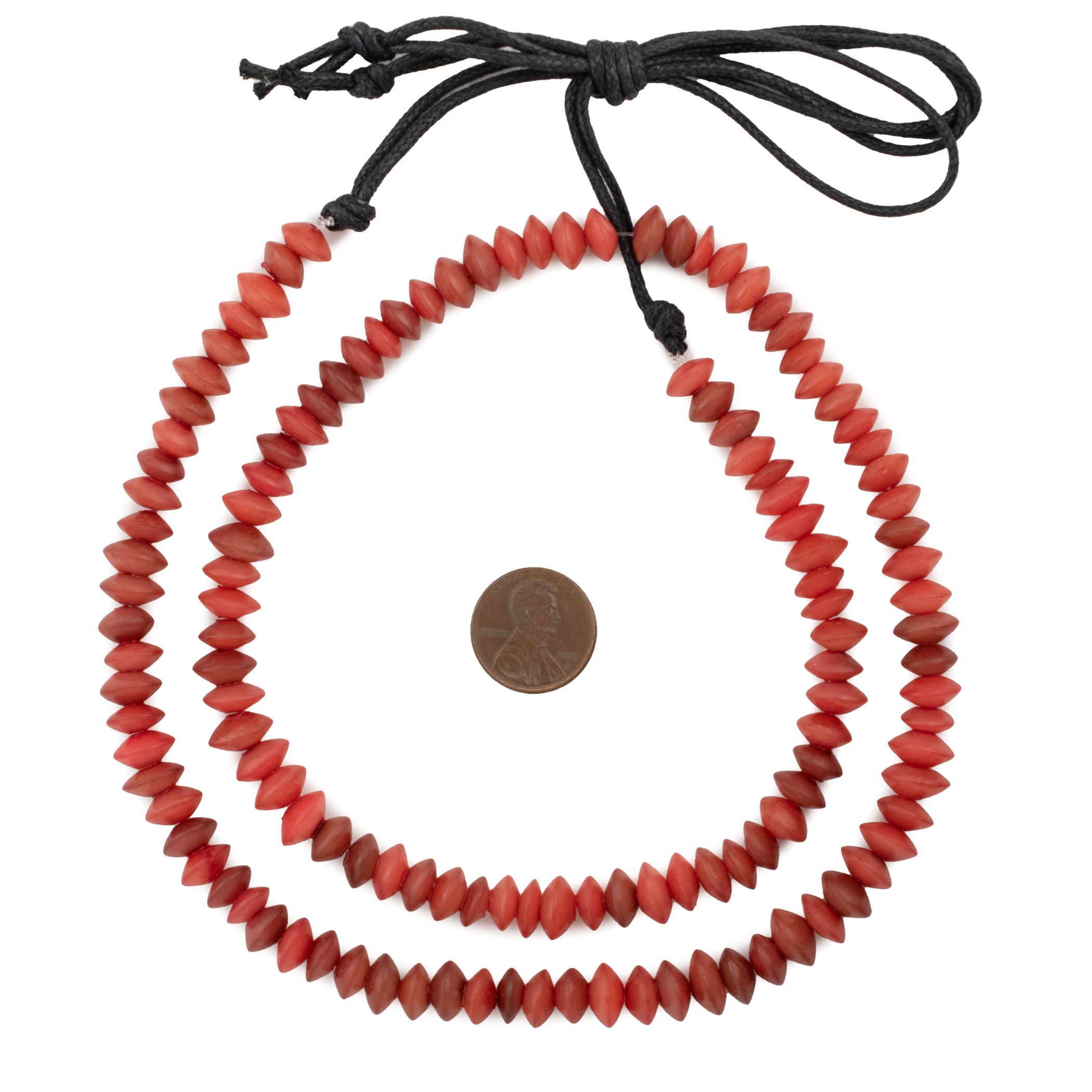 Red Natural Saucer Seed Beads (8mm) — The Bead Chest