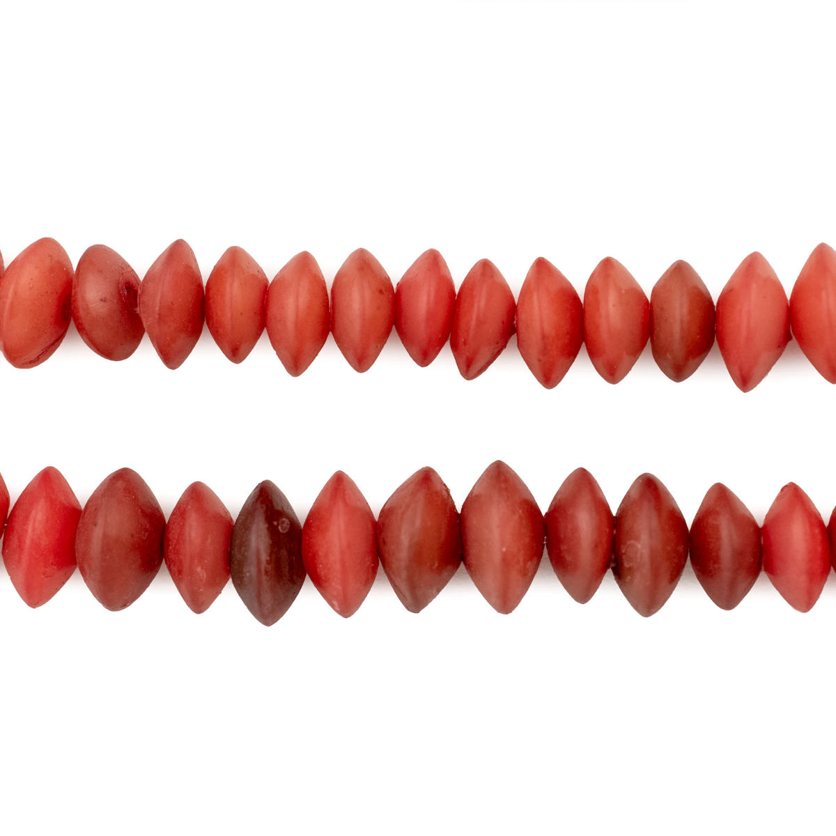 Red Natural Saucer Seed Beads (8mm) — The Bead Chest