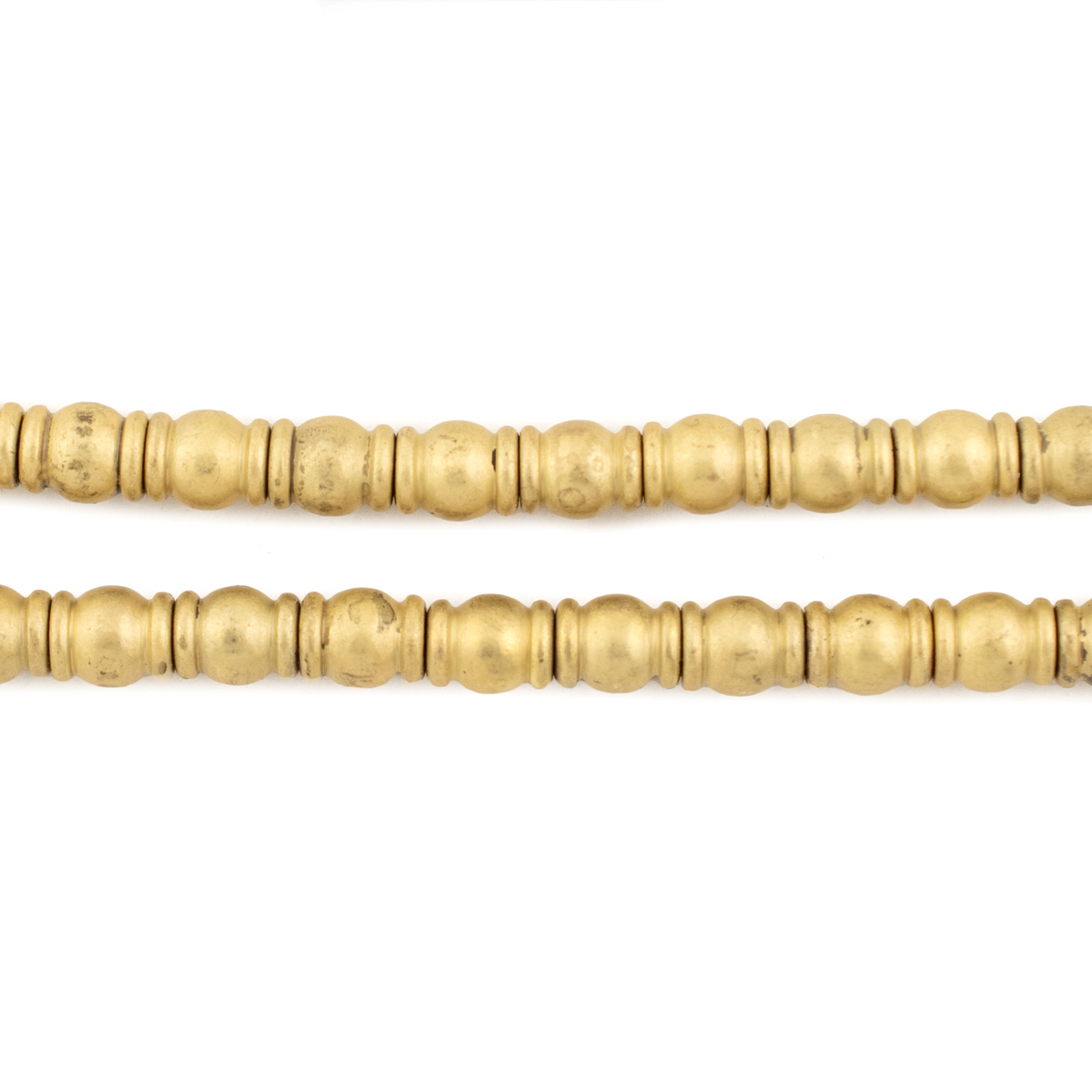 Matte Gold Beveled Barrel Beads (6x5mm) — The Bead Chest