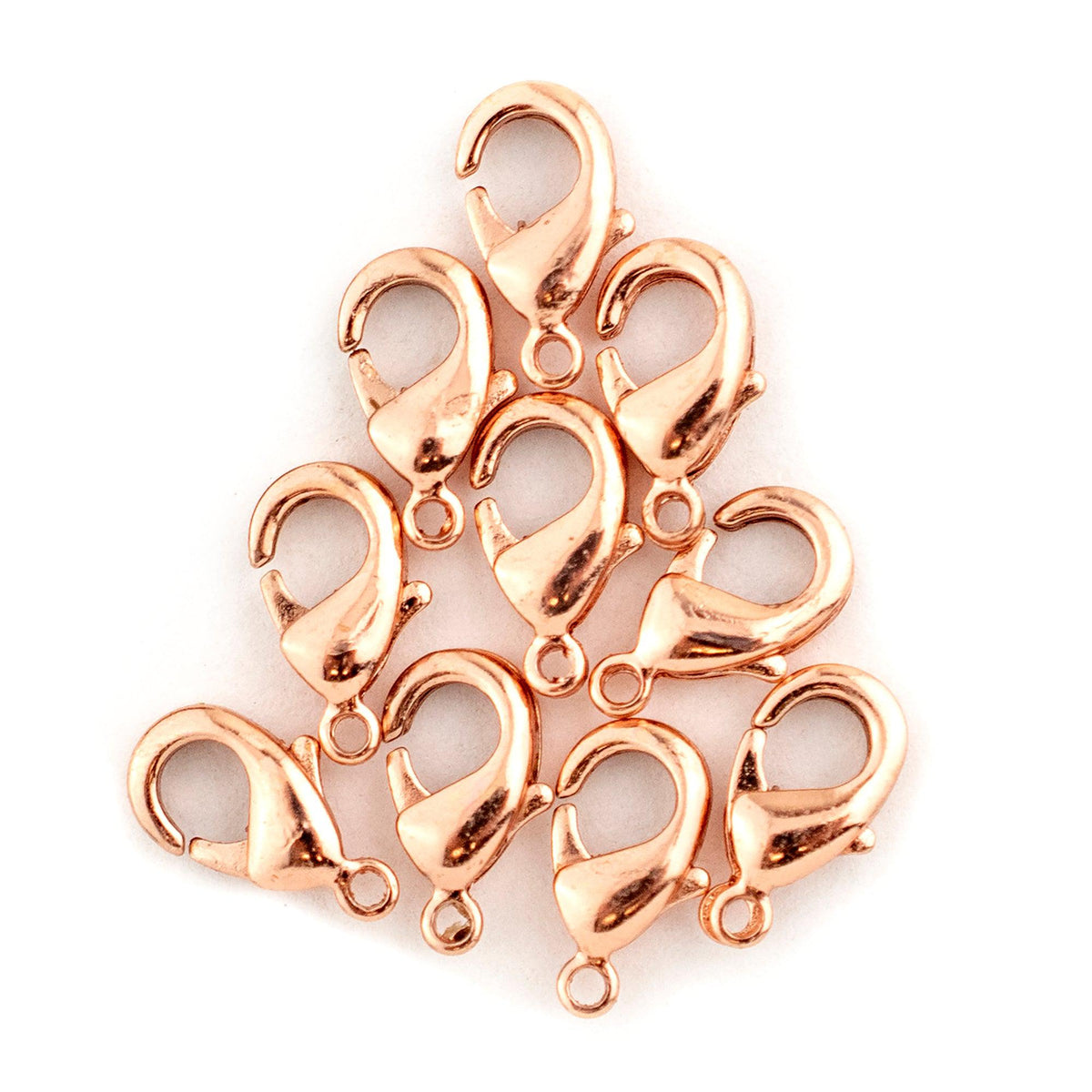 Copper Lobster Clasps (9.5mm, Set of 100) — The Bead Chest