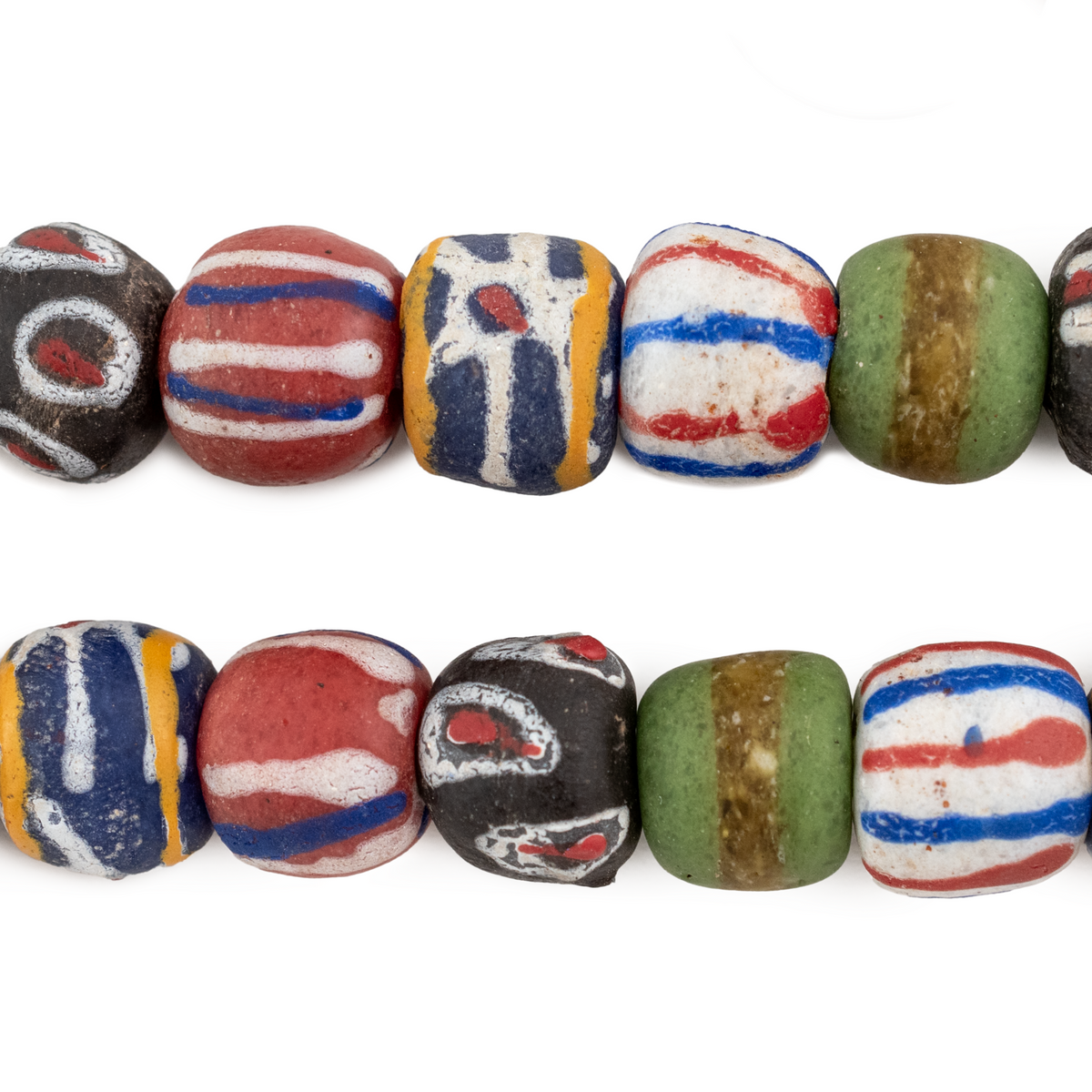 Anyako Medley Round Krobo Beads — The Bead Chest