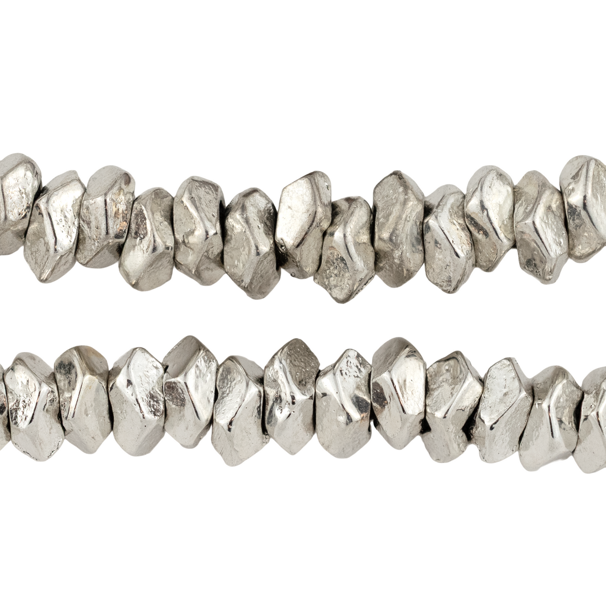 Shiny Silver Faceted Ring Beads (10mm) — The Bead Chest
