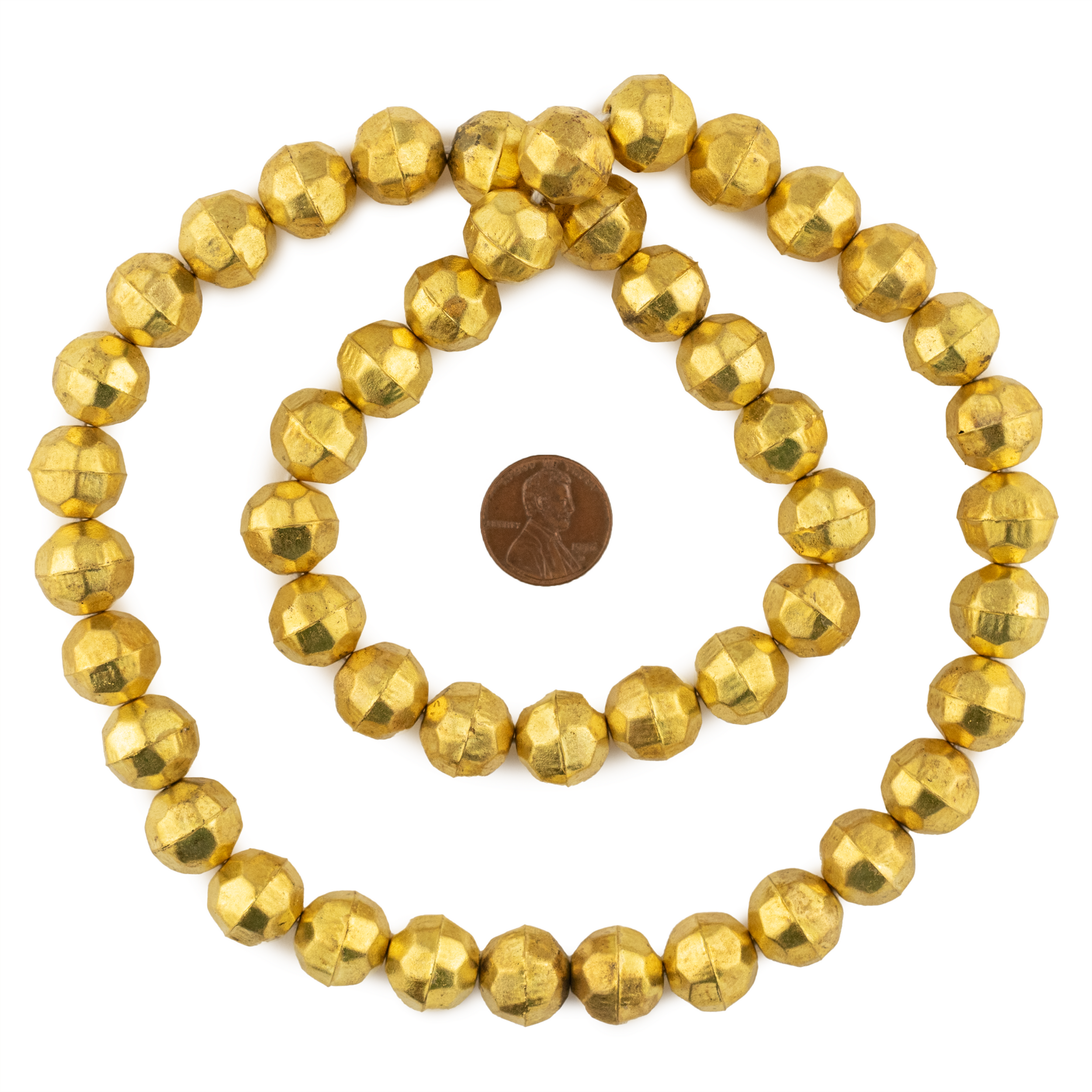 Faceted Gold Colored Aluminum Beads — The Bead Chest