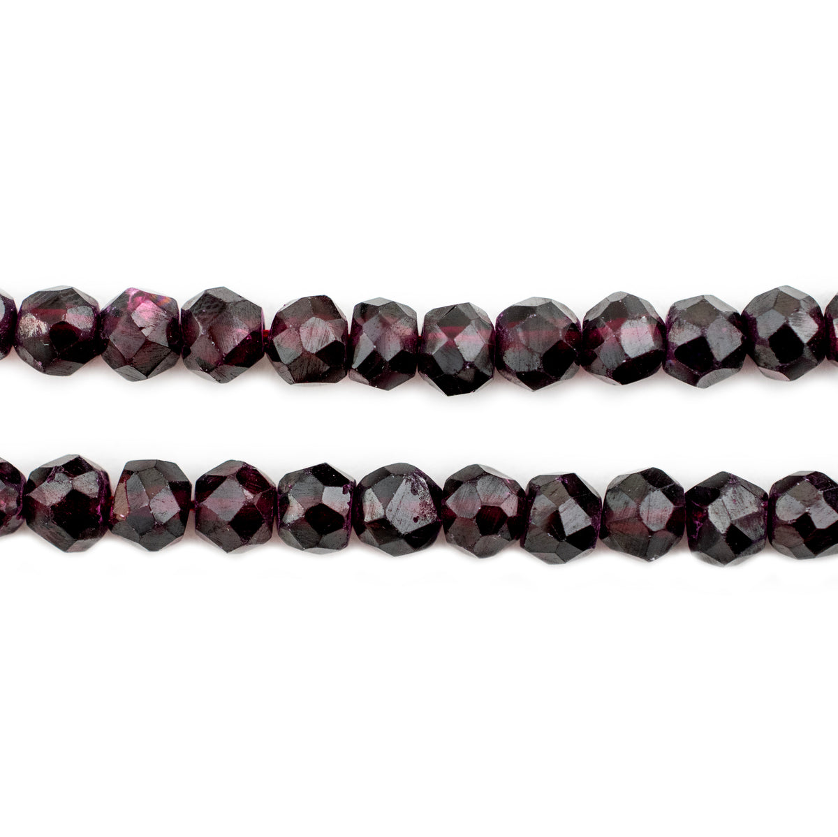 Faceted Hex Cut Garnet Beads (6mm) — The Bead Chest