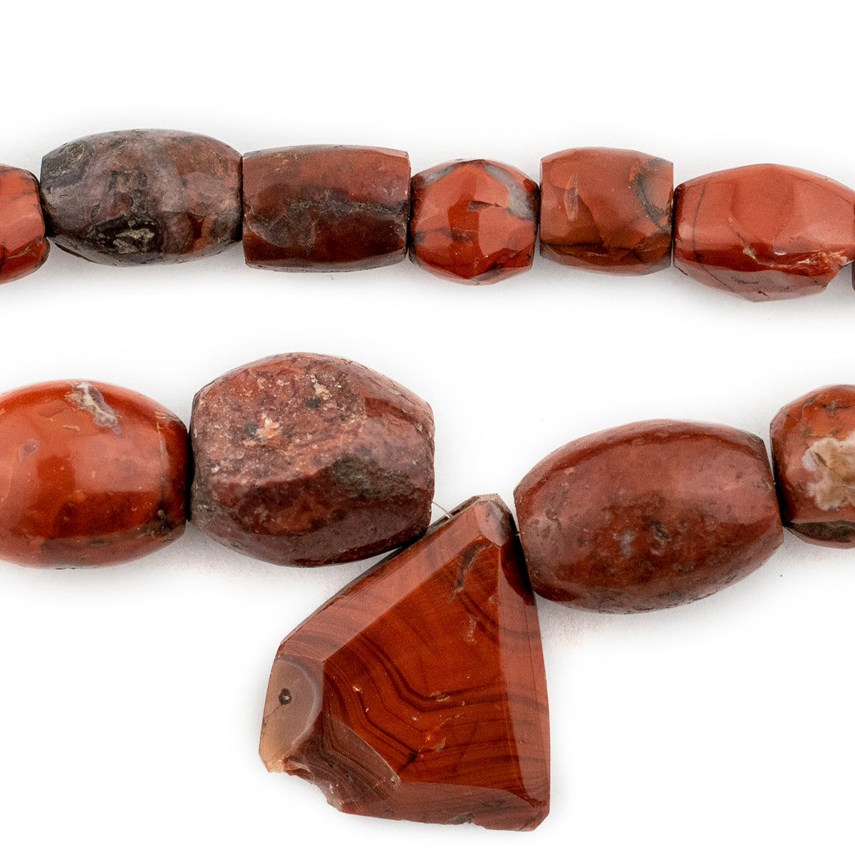 Old African Red Jasper Beads #13414 — The Bead Chest