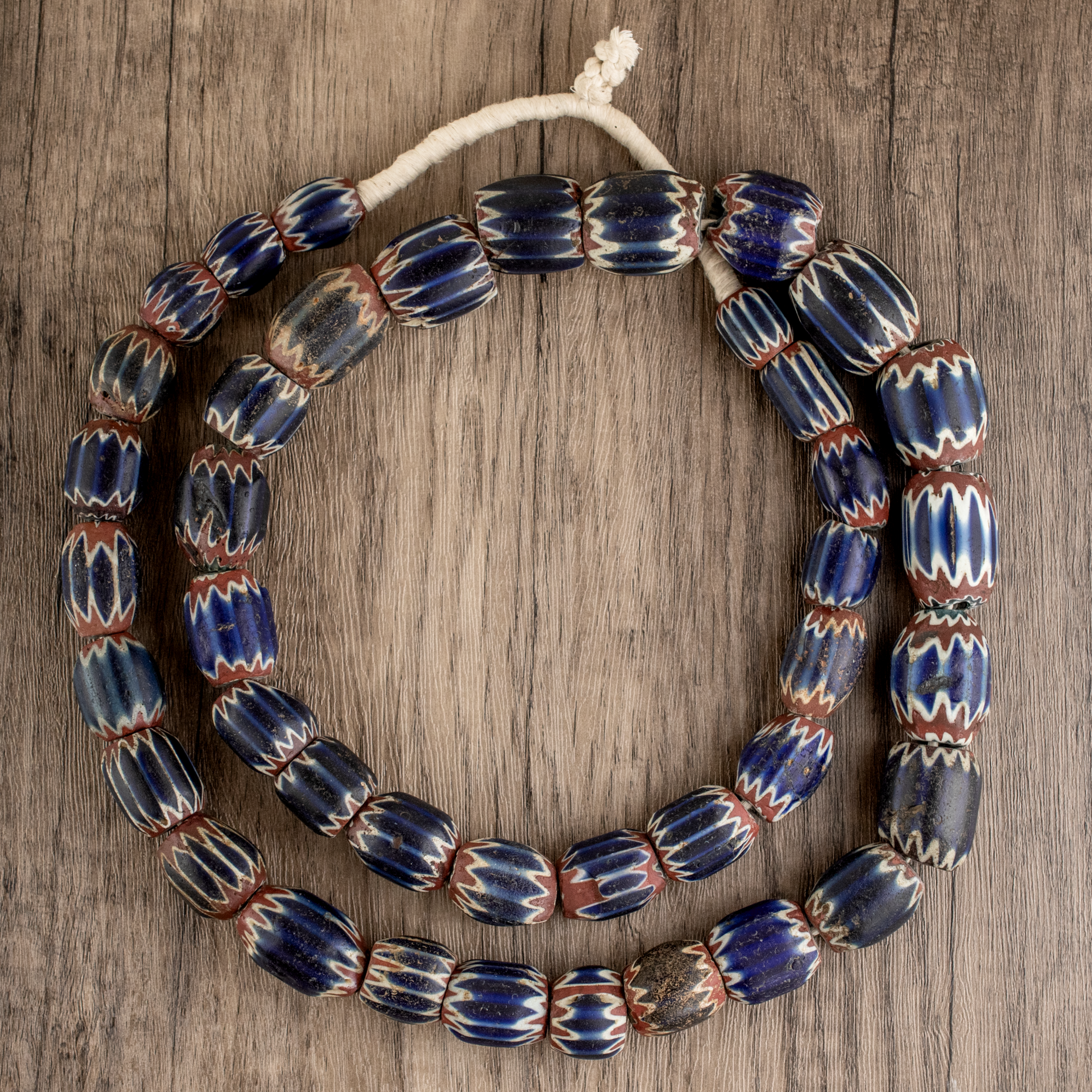 Rare Antique Venetian Seven-Layer Chevron Beads – Museum-Grade Collect ...