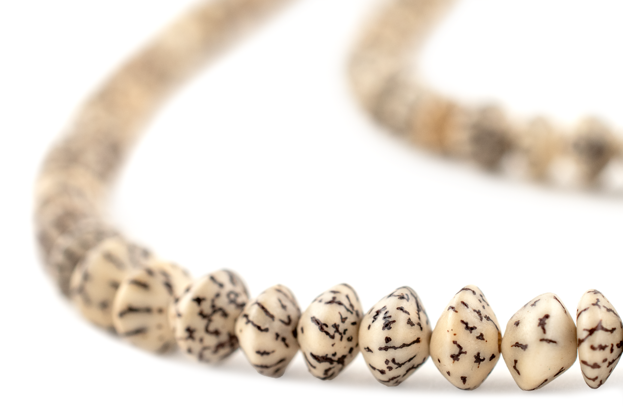 Brown & Beige Natural Saucer Seed Beads (8mm) — The Bead Chest