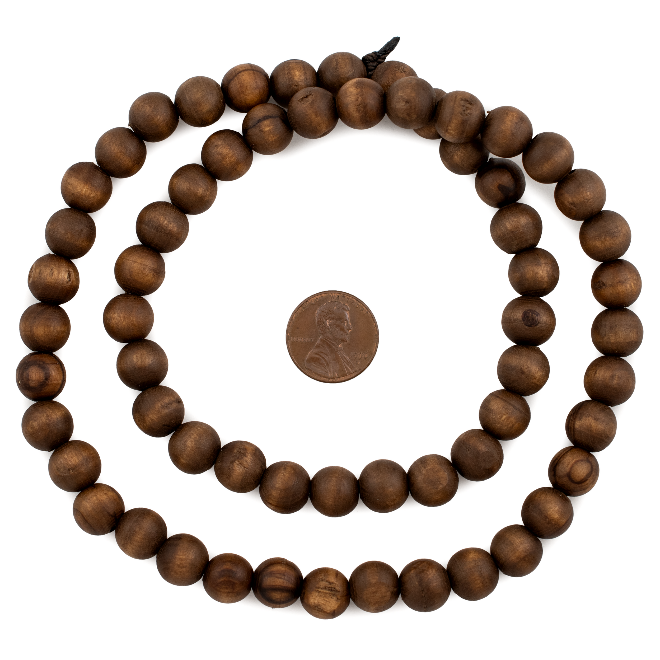 Vintage-Style Round Olive Wood Beads from Bethlehem (10mm) — The Bead Chest