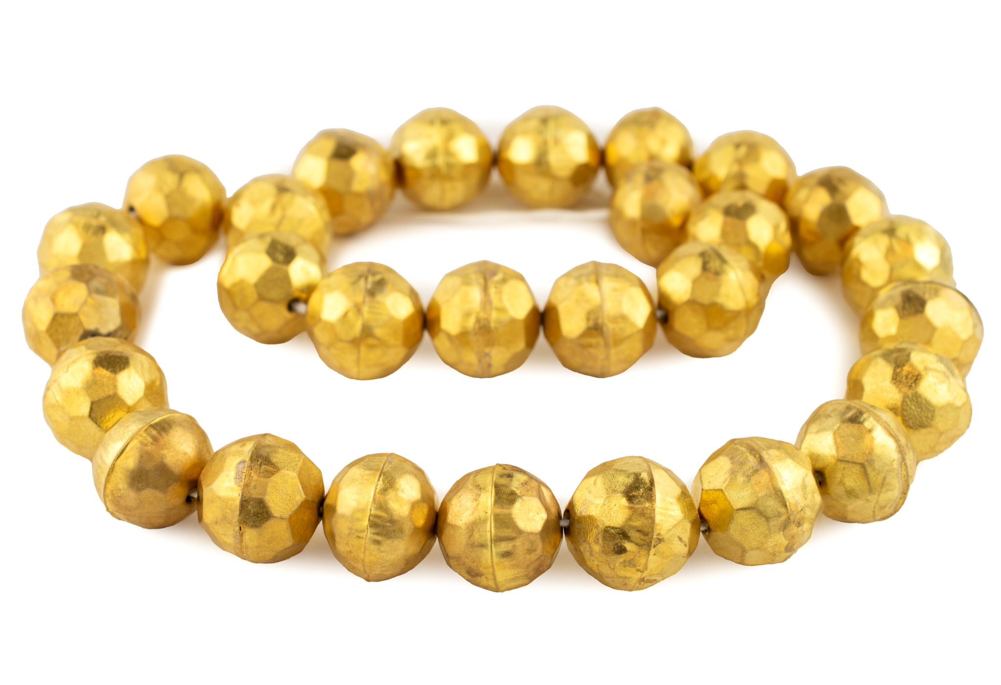 Faceted Gold Colored Aluminum Beads — The Bead Chest