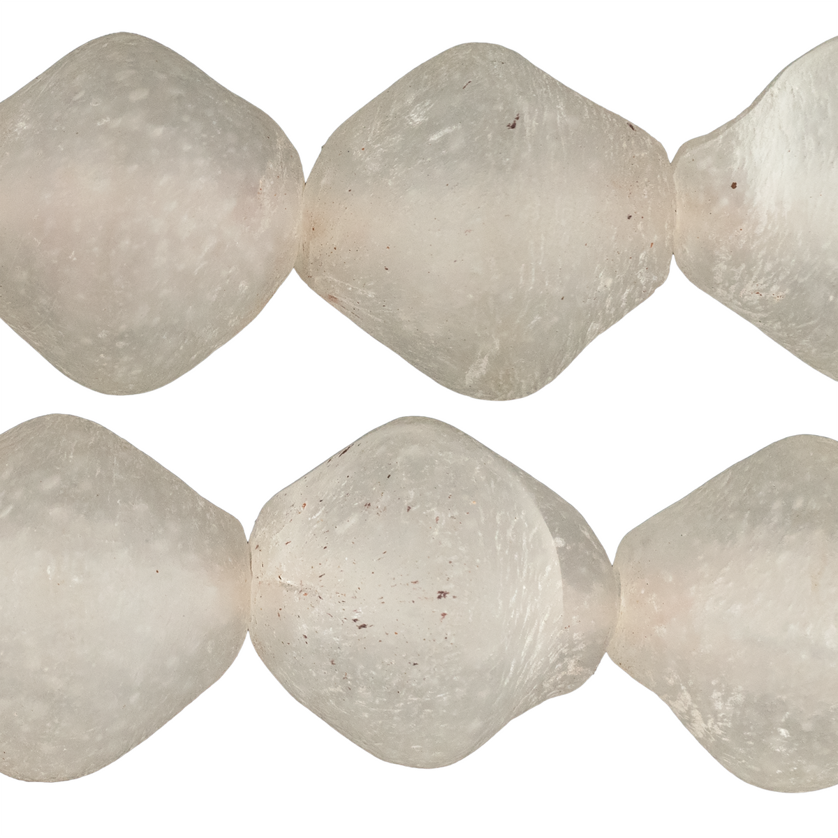 Super Jumbo Clear Bicone Recycled Glass Beads (35mm) — The Bead Chest