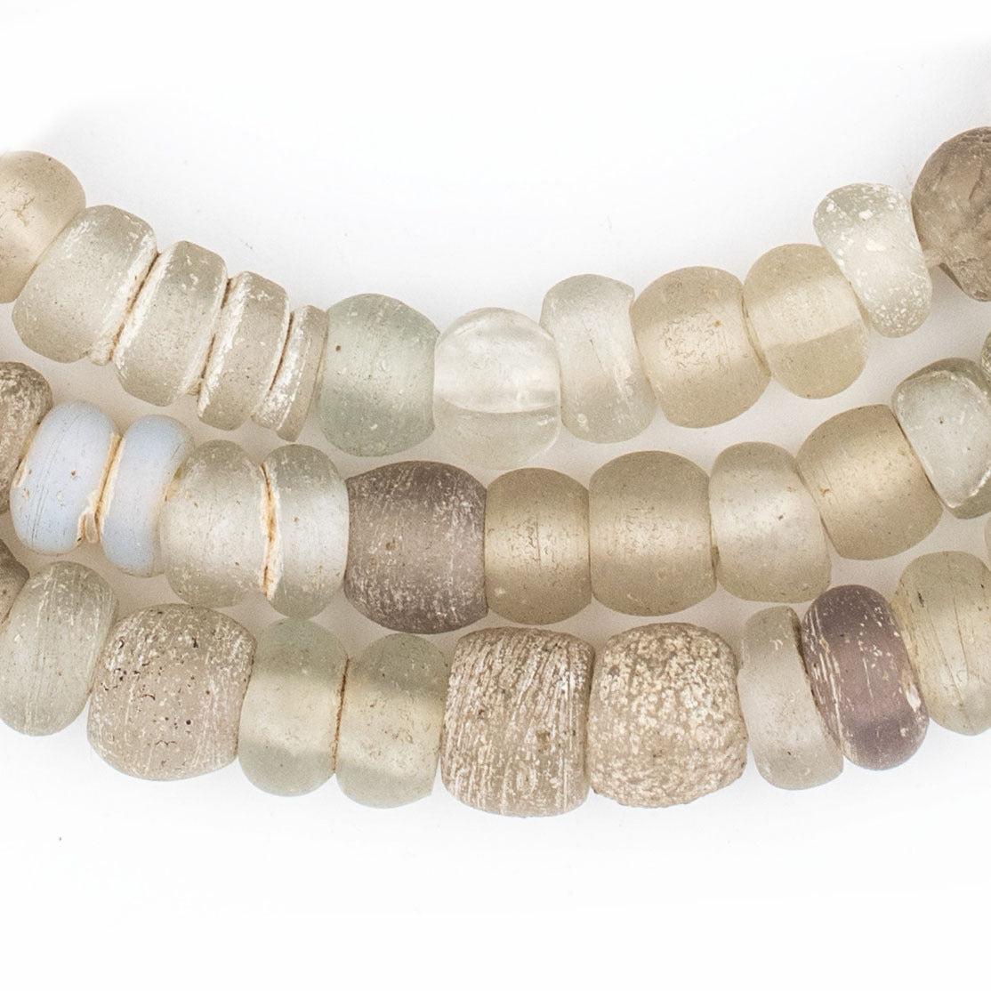 Clear Old Annular Wound Dogon Beads (Long Strand) #1061 — The Bead Chest
