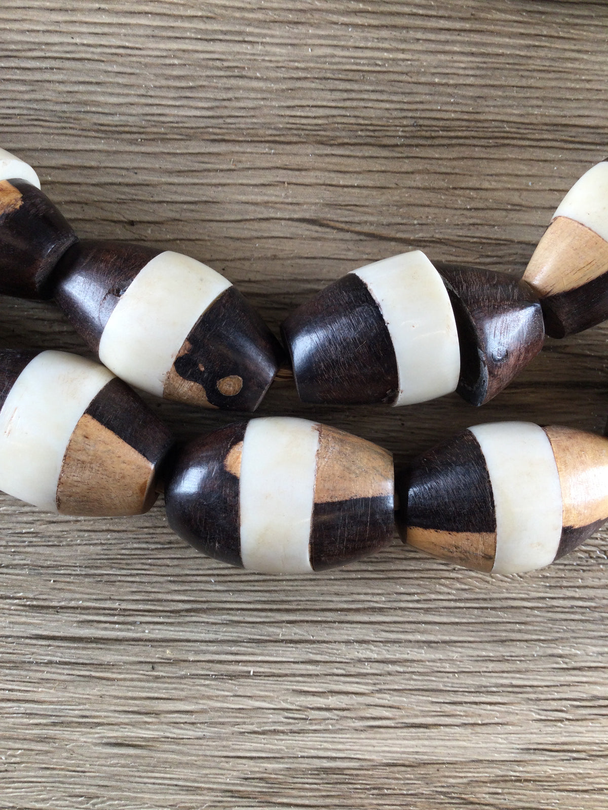 Hidden Gems: Inlaid Wooden Kenyan Bone Beads (2 Defective Beads) — The ...