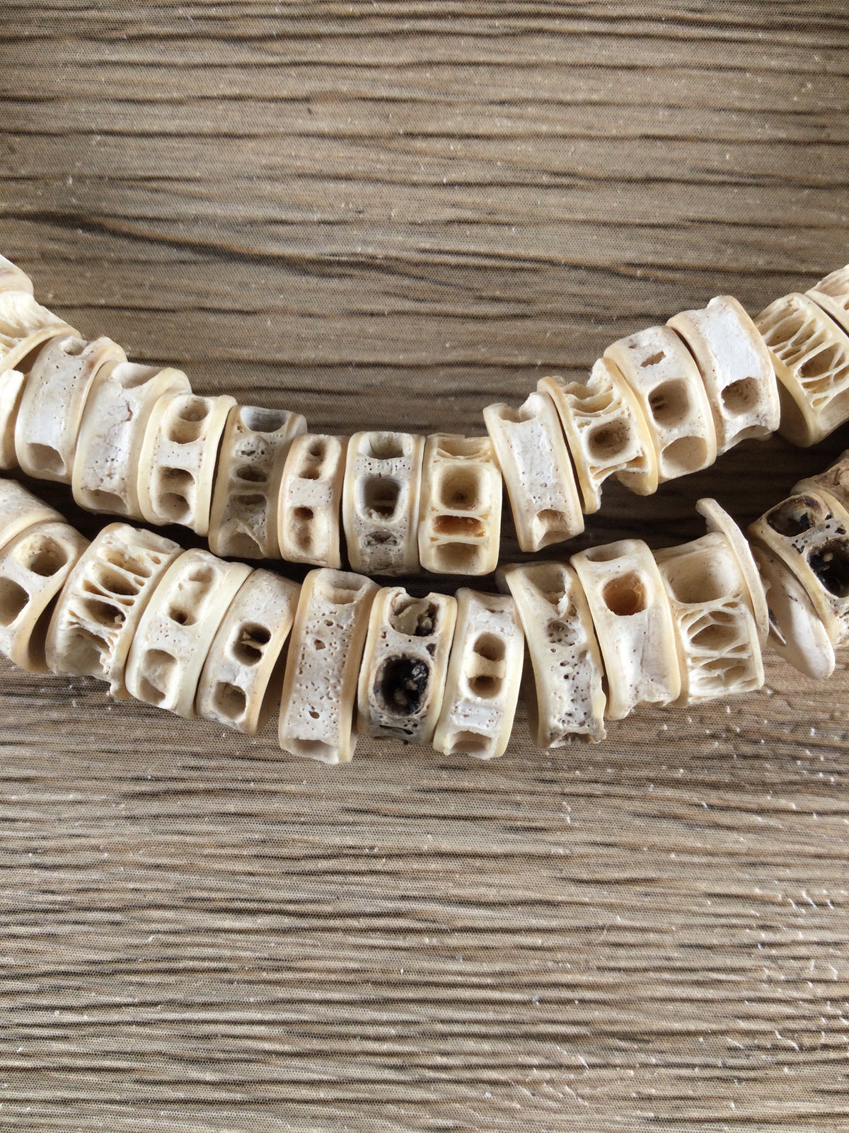 Hidden Gems: Natural Fish Bone Disk Beads — The Bead Chest
