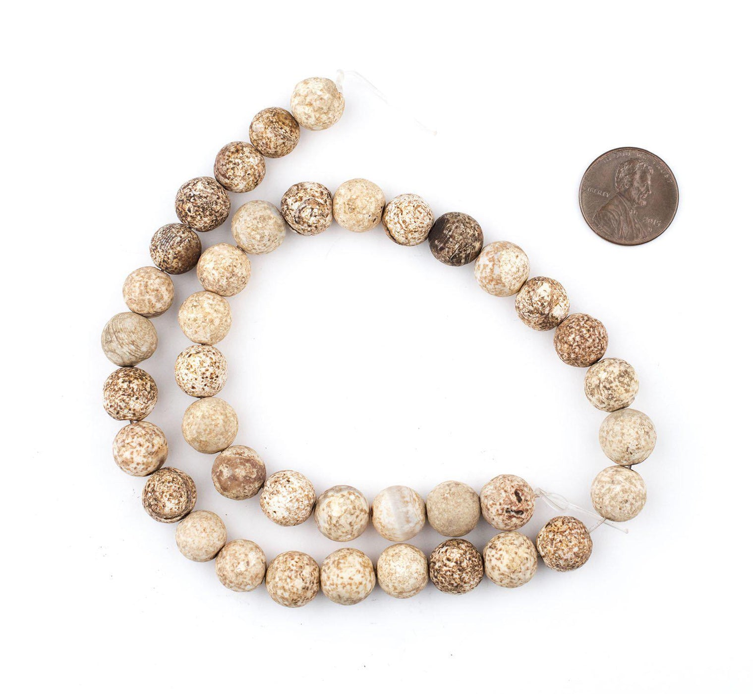 Round Sandstone Agate Beads (10mm) — The Bead Chest