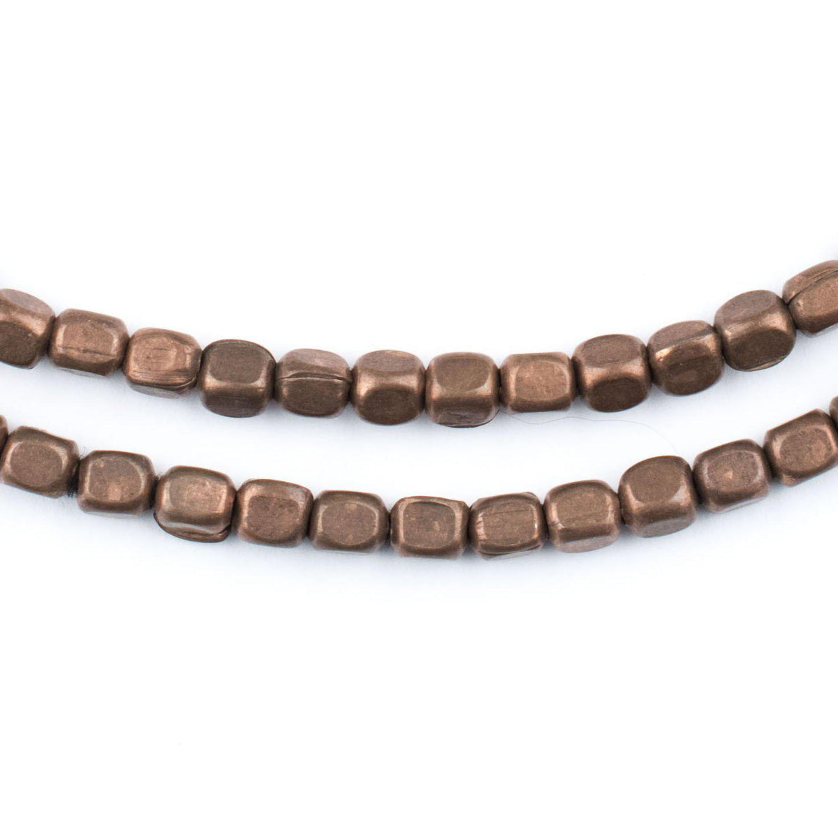 Rounded Rectangle Antiqued Copper Beads (4x3mm) — The Bead Chest