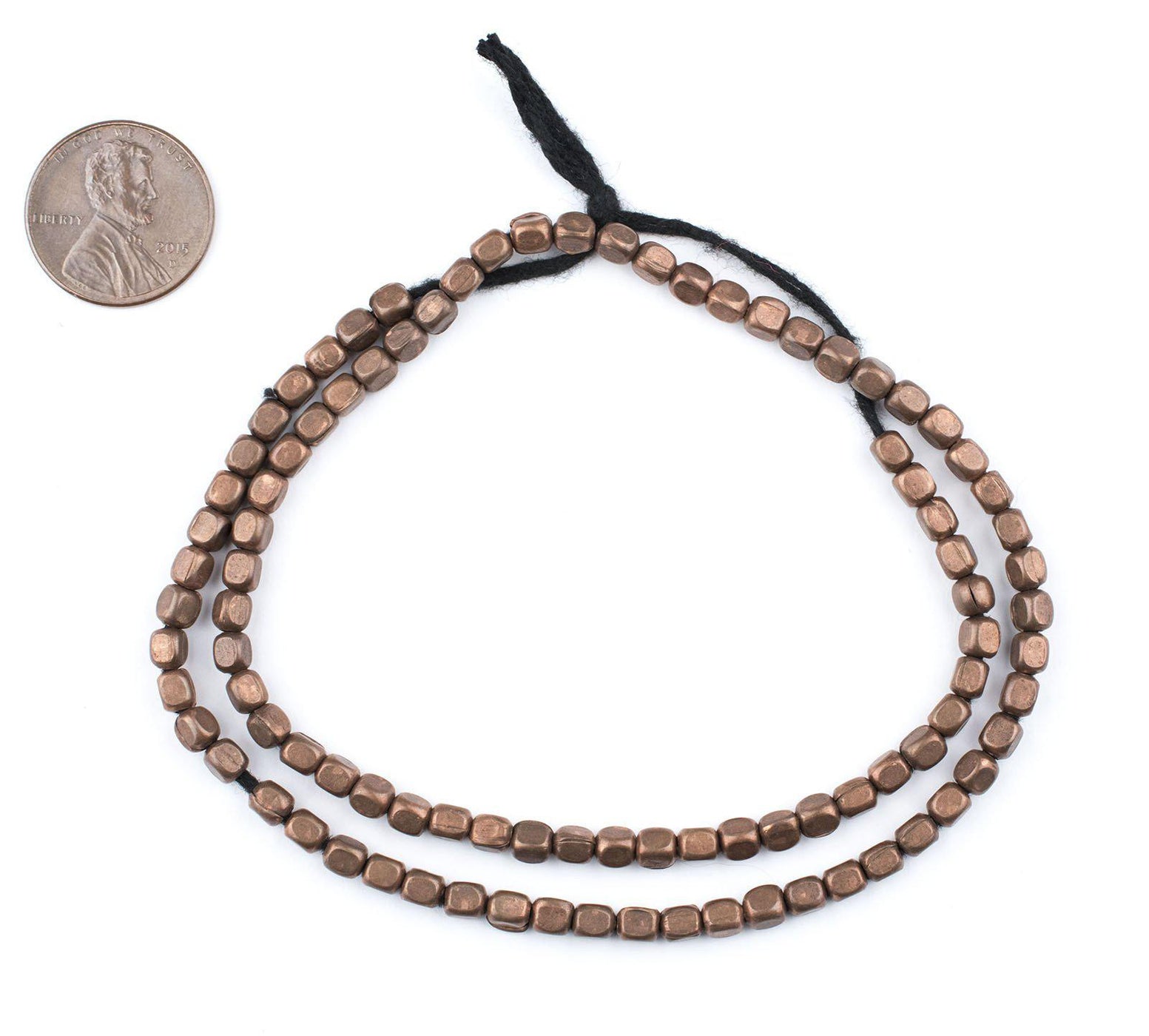 Rounded Rectangle Antiqued Copper Beads (4x3mm) — The Bead Chest