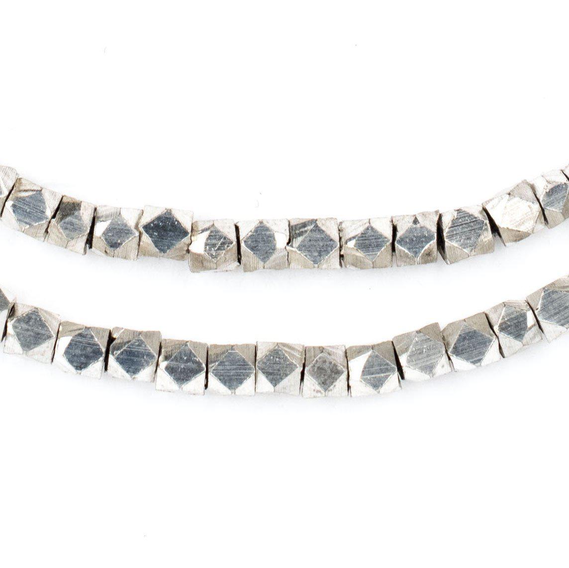 Silver Diamond Cut Beads (4.5mm) — The Bead Chest