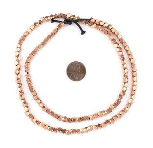 Copper Diamond Cut Beads (4.5mm) — The Bead Chest
