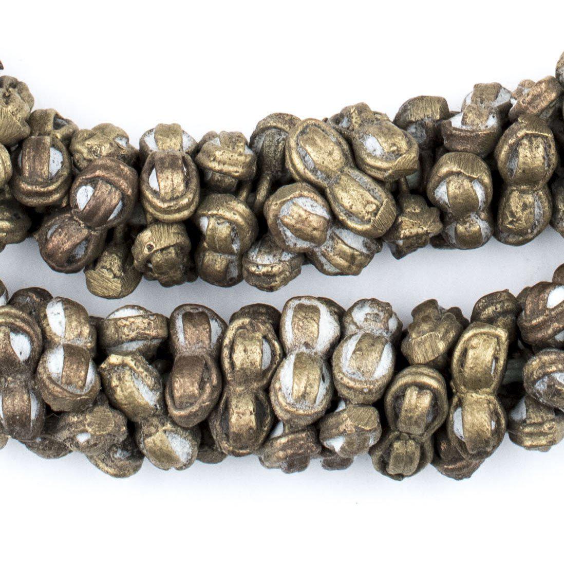 Old Togo Interlocking Brass Beads — The Bead Chest