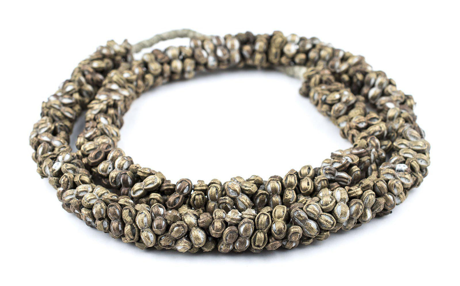 Old Togo Interlocking Brass Beads — The Bead Chest