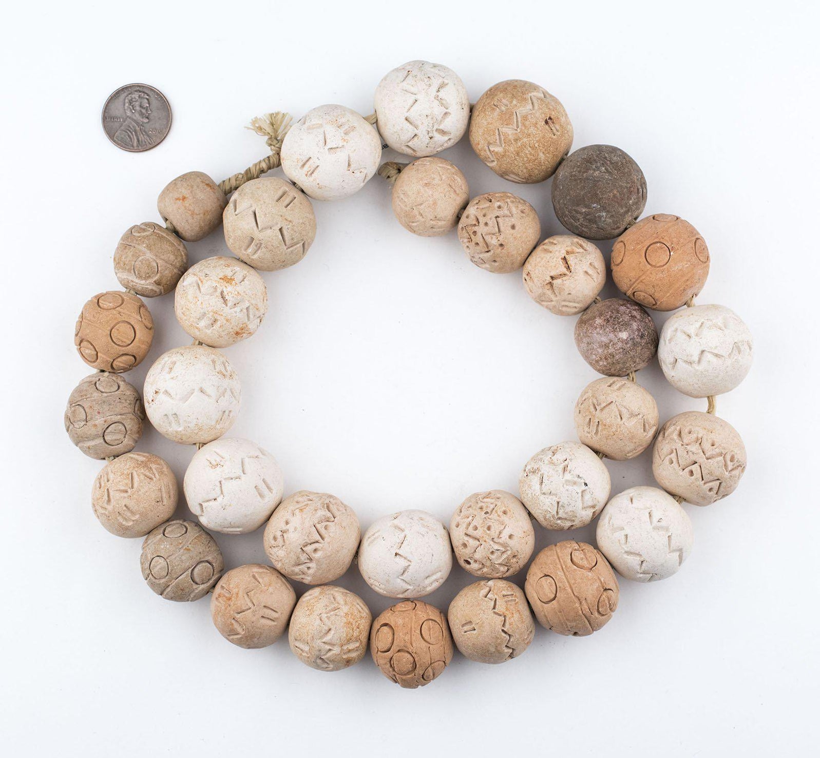 South African Round Natural Clay Beads (Tribal) — The Bead Chest