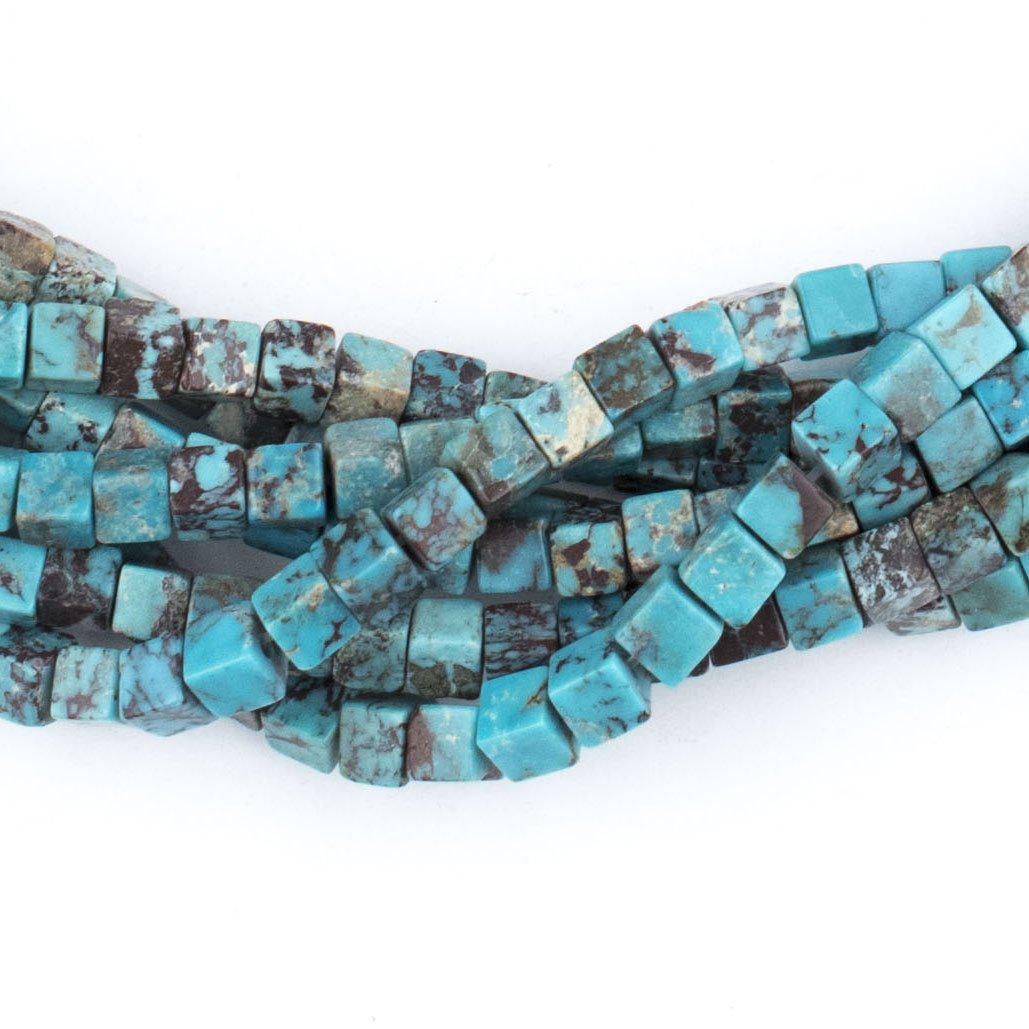 Turquoise Cube Beads — The Bead Chest