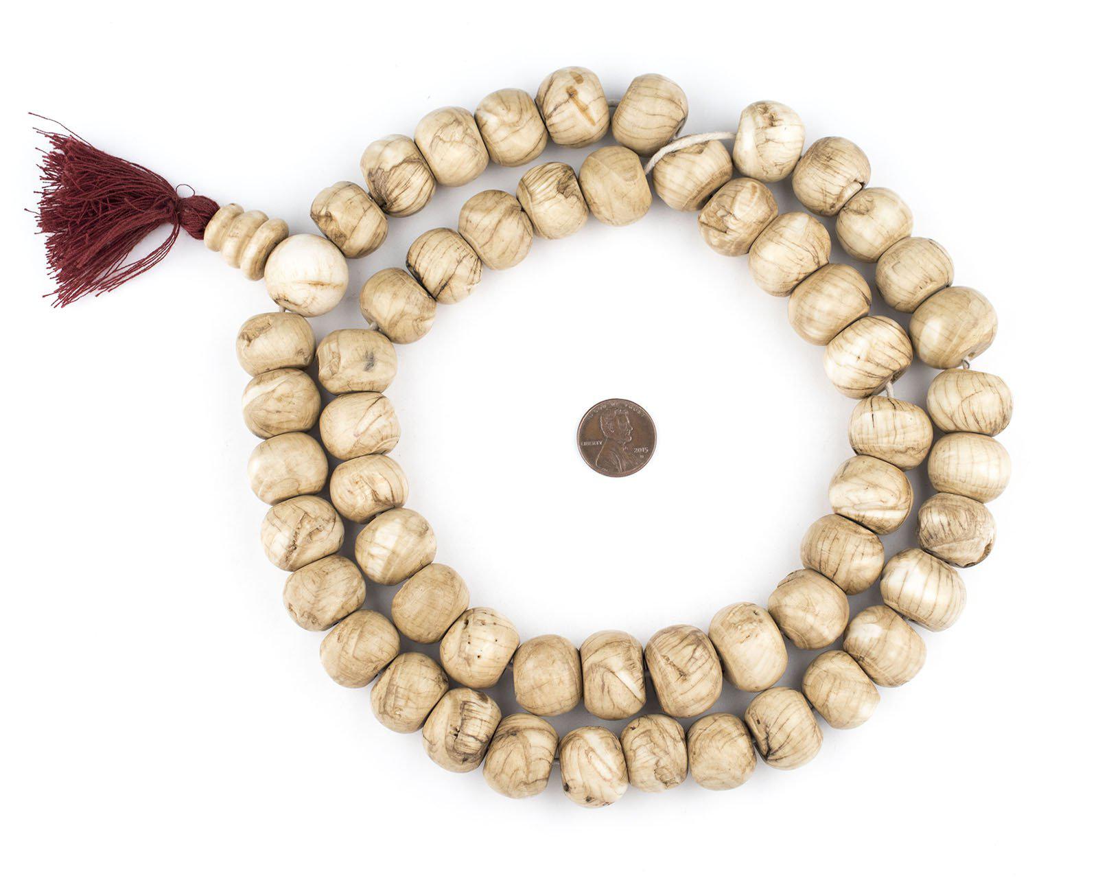 Jumbo Vintage Style Brown Naga Shell Beads (20mm) — The Bead Chest