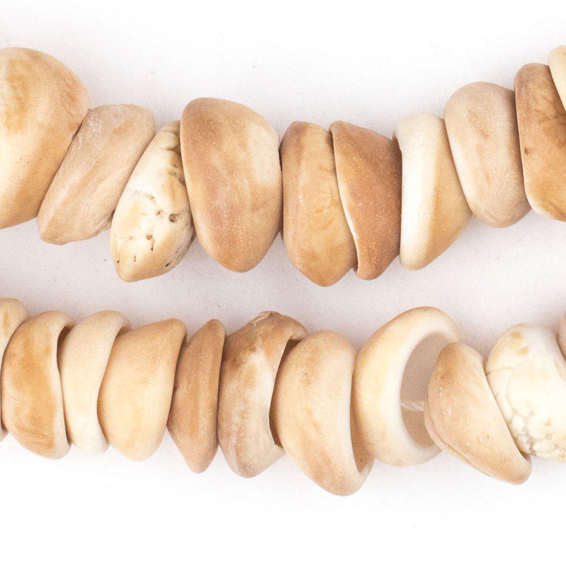 Natural West African Shell Beads (Honey) — The Bead Chest
