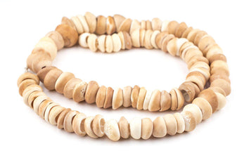Natural West African Shell Beads (Honey) — The Bead Chest