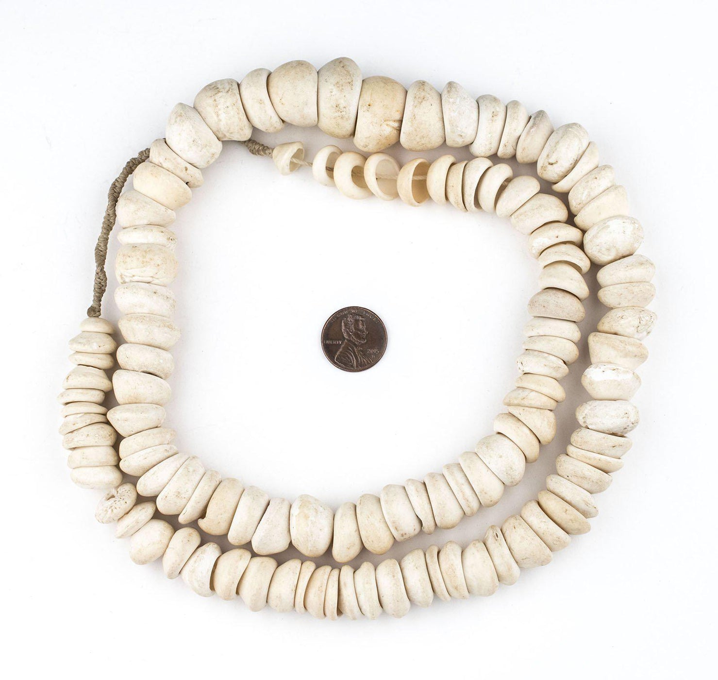 Natural West African Shell Beads (White) — The Bead Chest