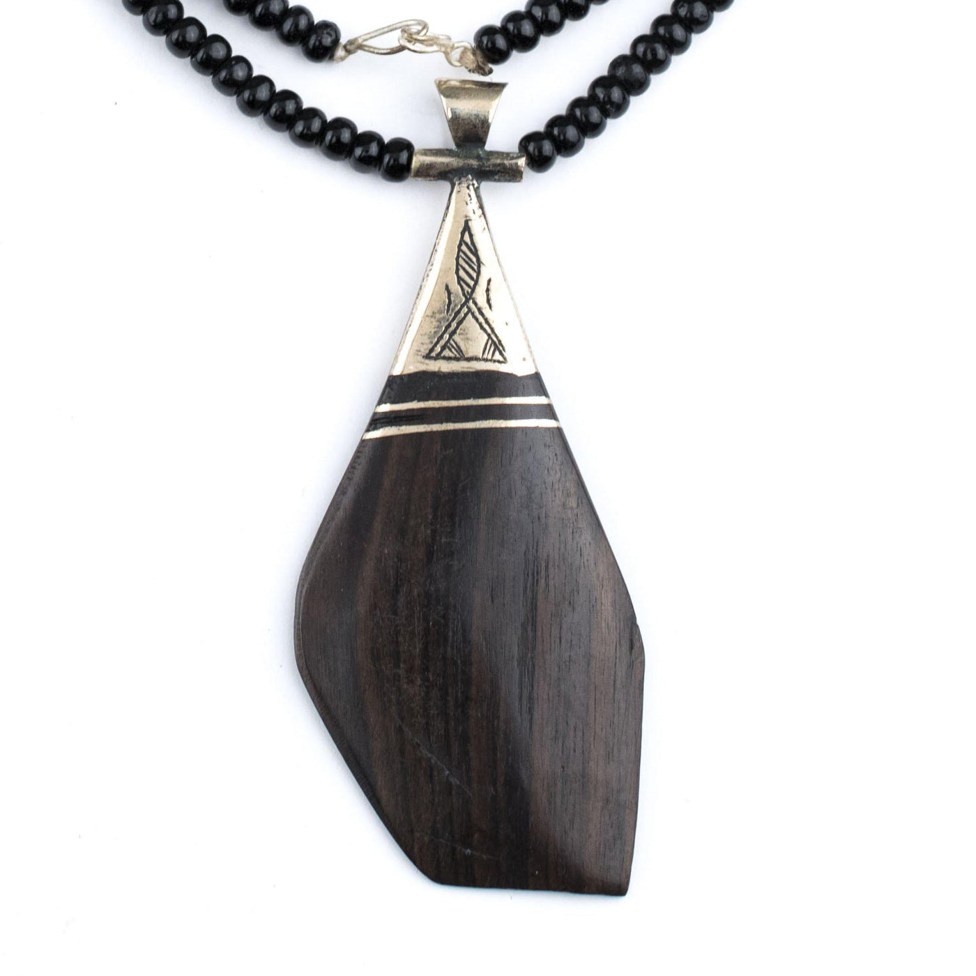 Ebony Tuareg Pendant (Unique) — The Bead Chest