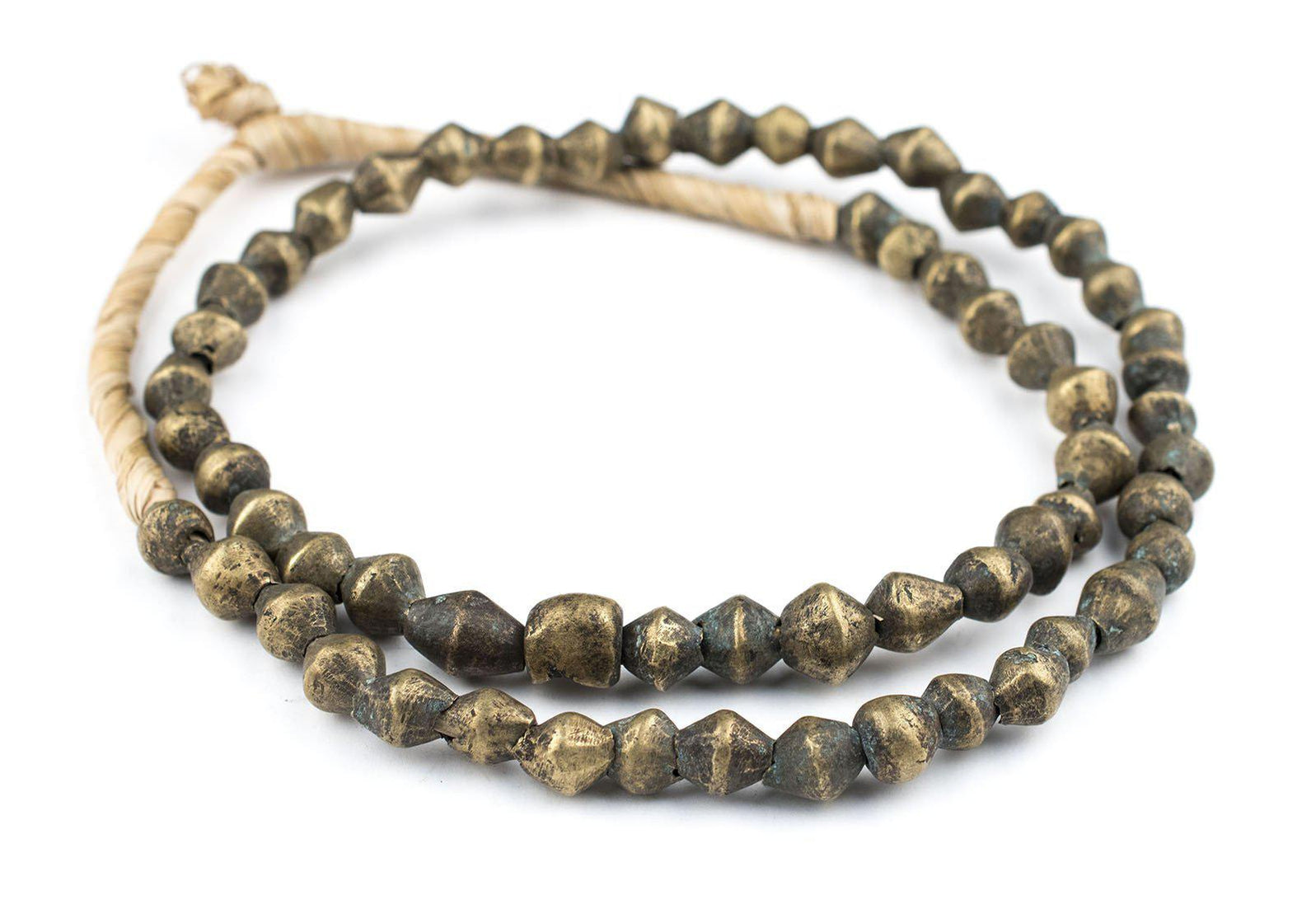 Vintage Style Cameroon Brass Bicone Beads (9x10mm) — The Bead Chest