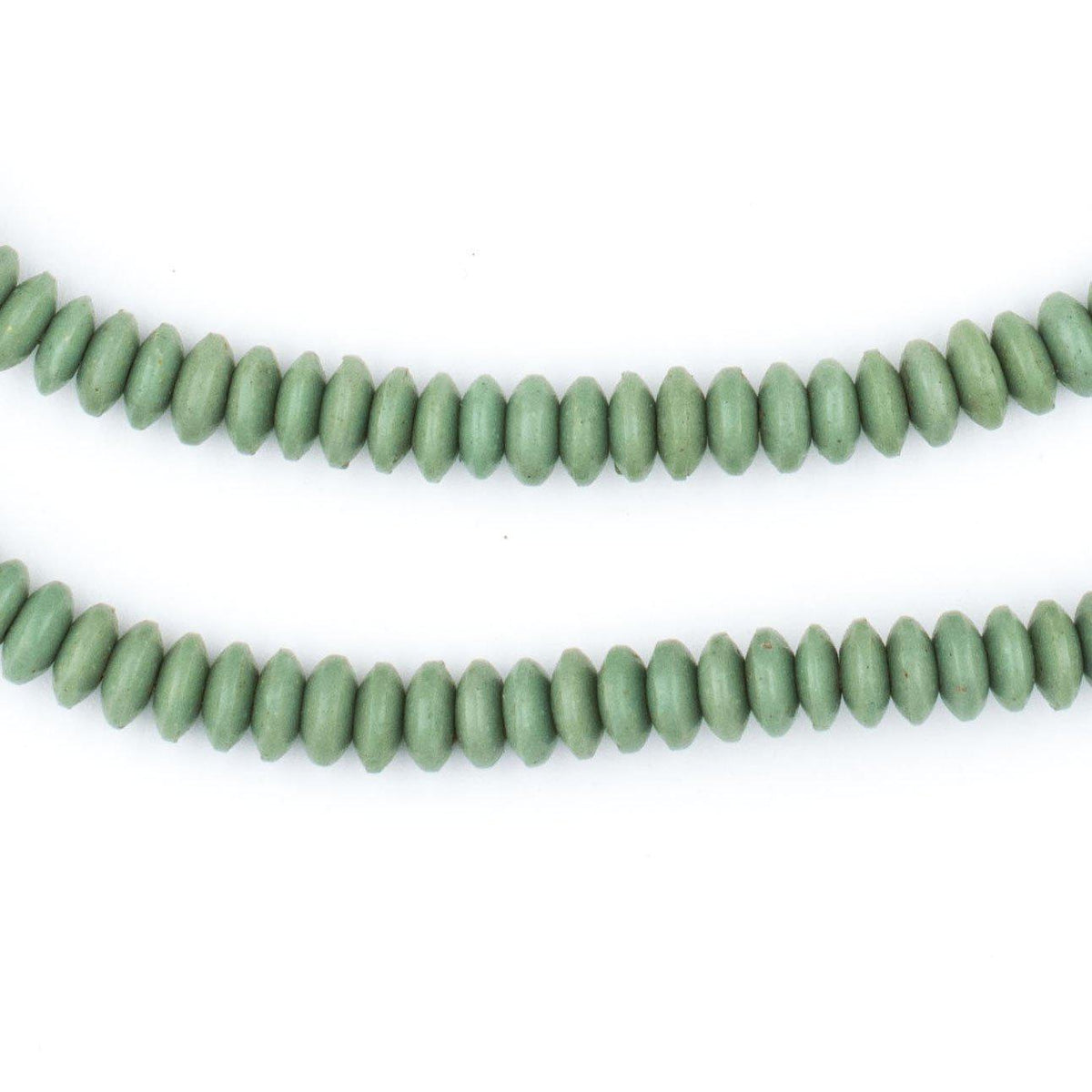 Green Vintage Saucer Prosser Button Beads (6mm) — The Bead Chest