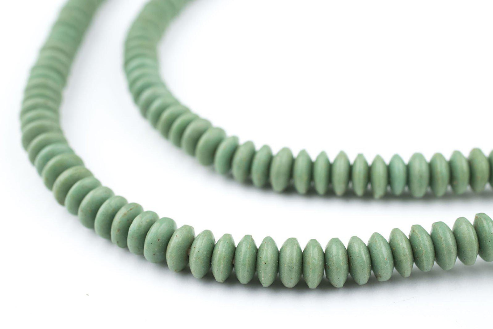 Green Vintage Saucer Prosser Button Beads (6mm) — The Bead Chest