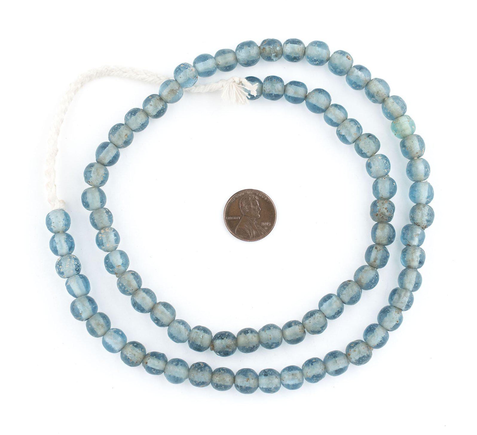 Light Blue Ancient Style Java Glass Beads (9mm) — The Bead Chest