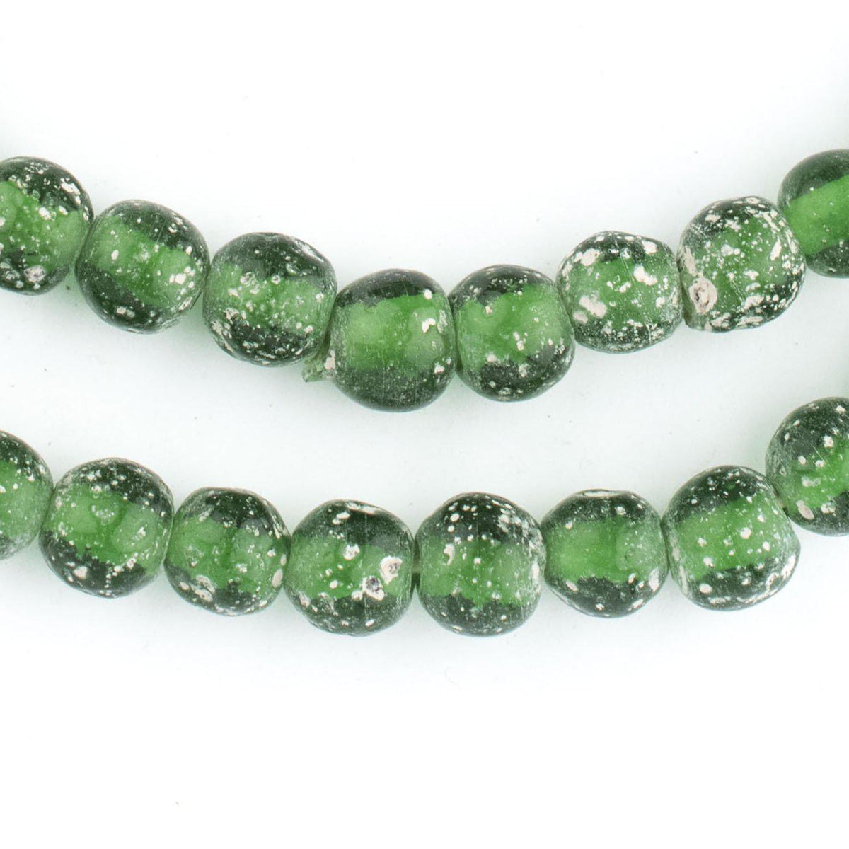 Green Ancient Style Java Glass Beads (9mm) — The Bead Chest