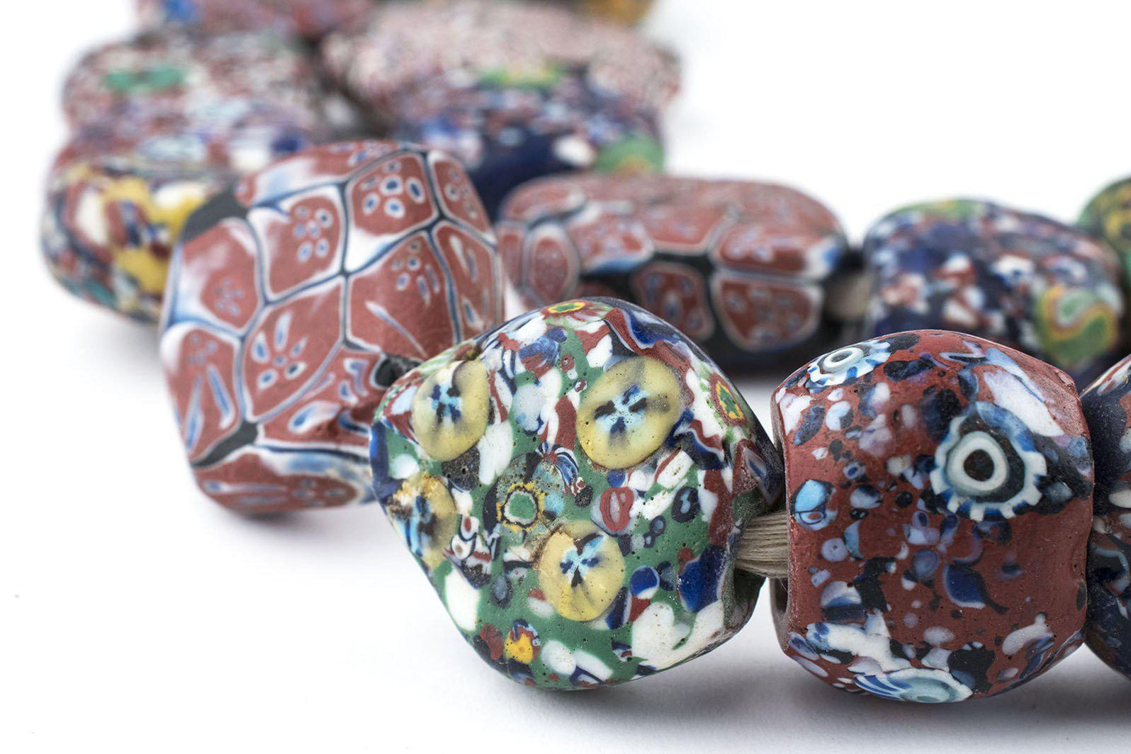 Extremely Rare Strand Antique Tabular Venetian Trade Beads — The Bead Chest