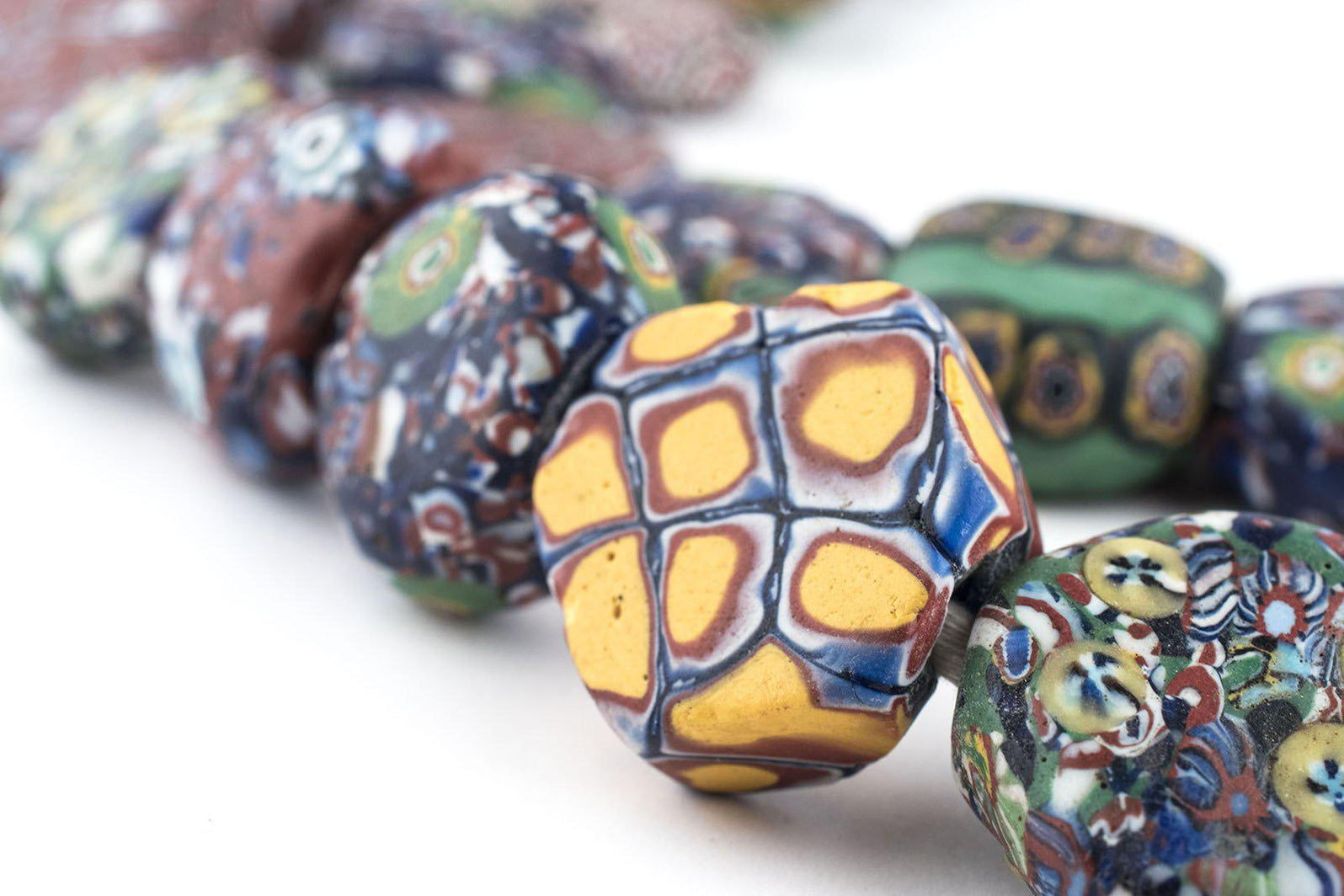 Extremely Rare Strand Antique Tabular Venetian Trade Beads — The Bead Chest