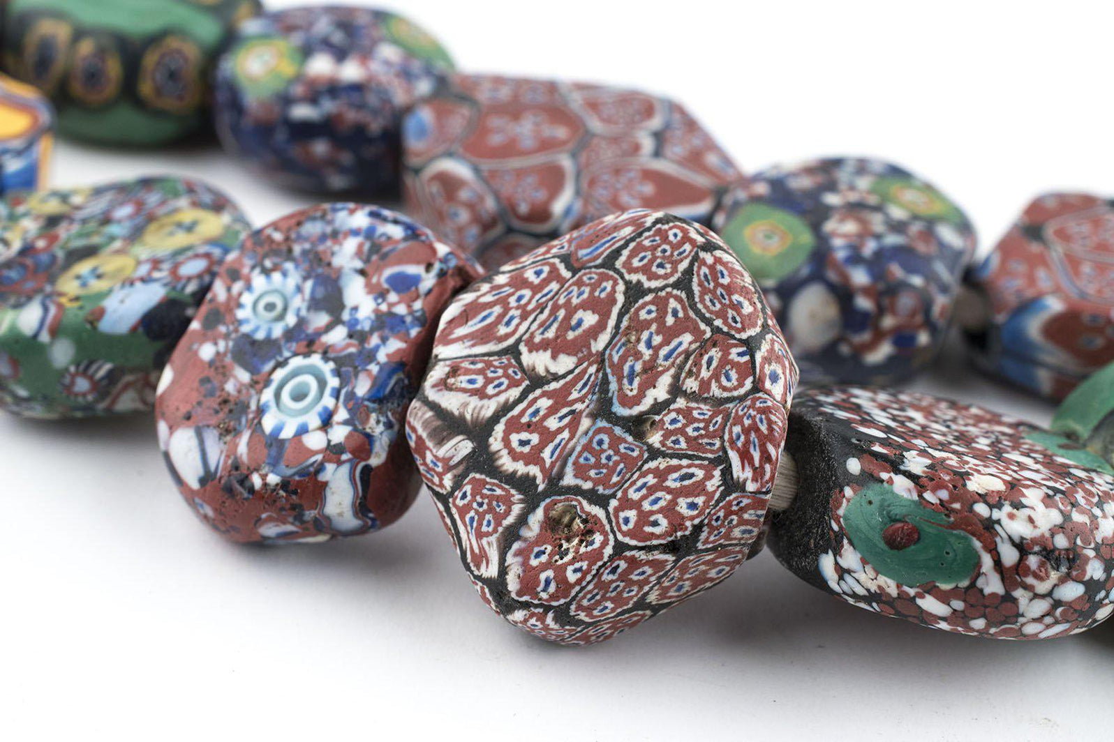 Extremely Rare Strand Antique Tabular Venetian Trade Beads — The Bead Chest