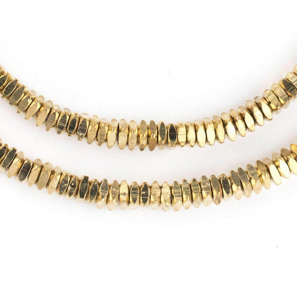 Faceted Gold Square Beads — The Bead Chest