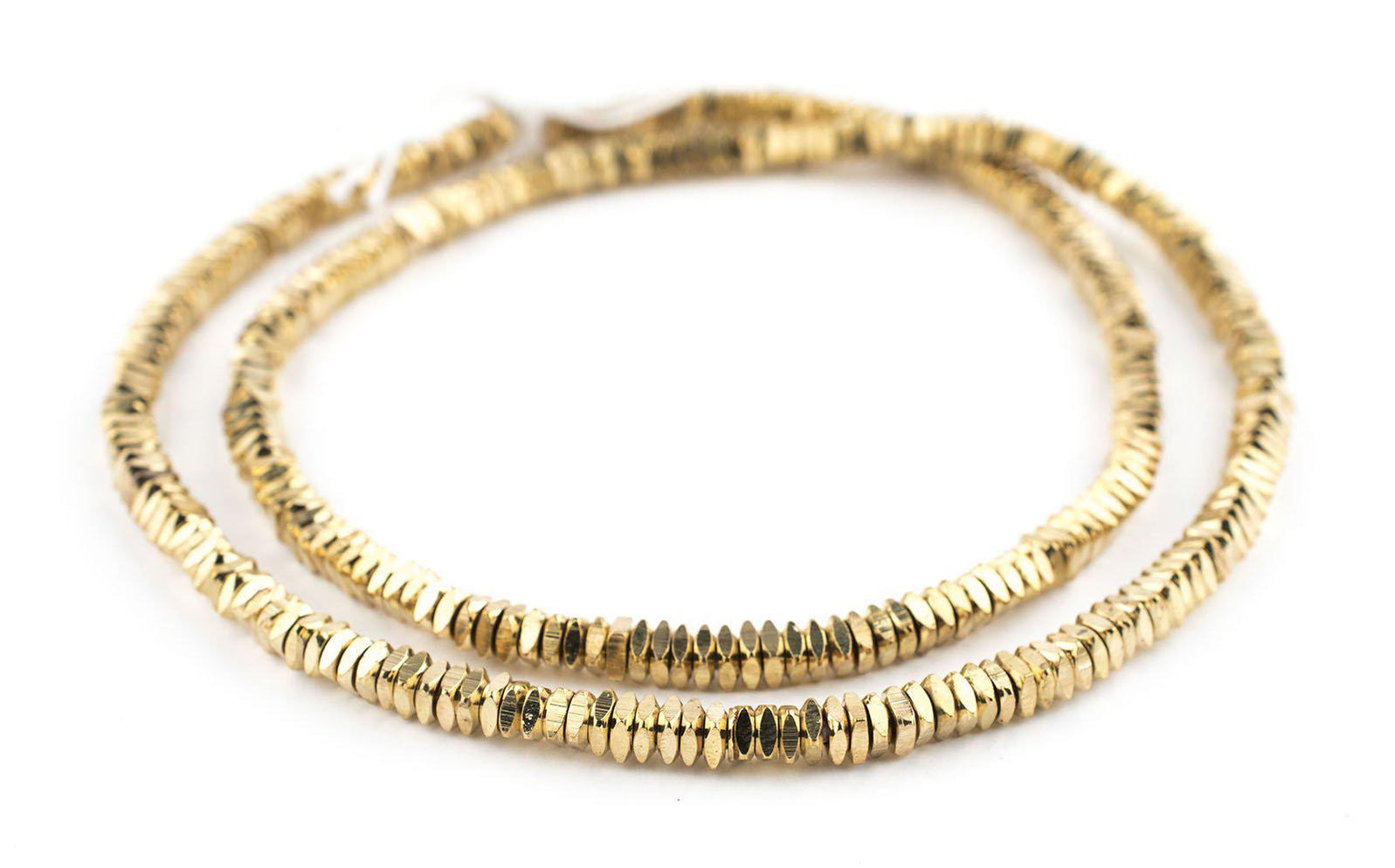 Faceted Gold Square Beads — The Bead Chest